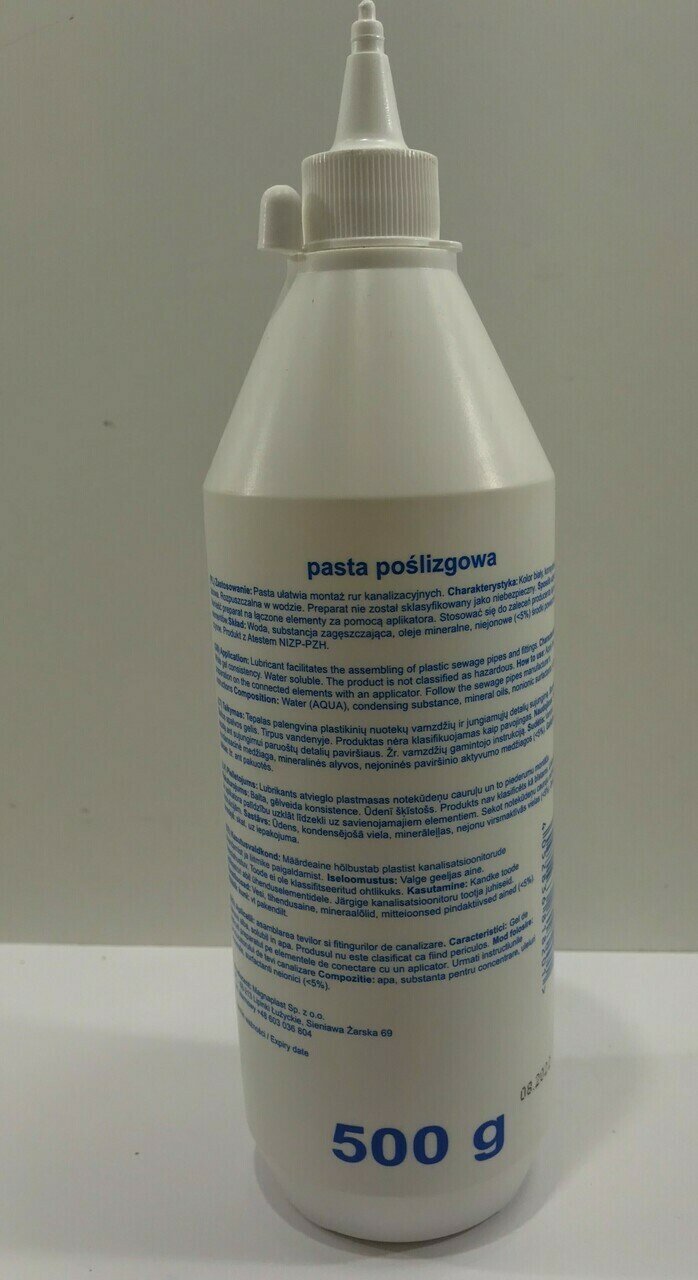 PASTA POŚLIZGOWA DO KANALIZACJI 500 ML MAGNAPLAST | Rury i kształtki | Loombard.pl