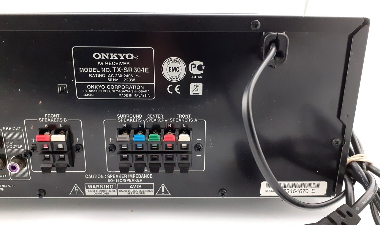 AMPLITUNER ONKYO TX-SR304E RECEIVER (WZMACNIACZ) | Loombard.pl