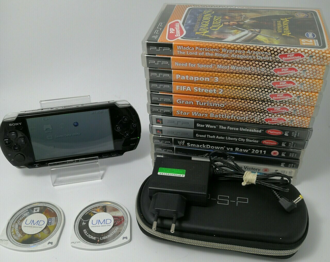 KONSOLA PSP 3004 + 14 GIER!!! DUŻY ZESTAW!!! | Loombard.pl