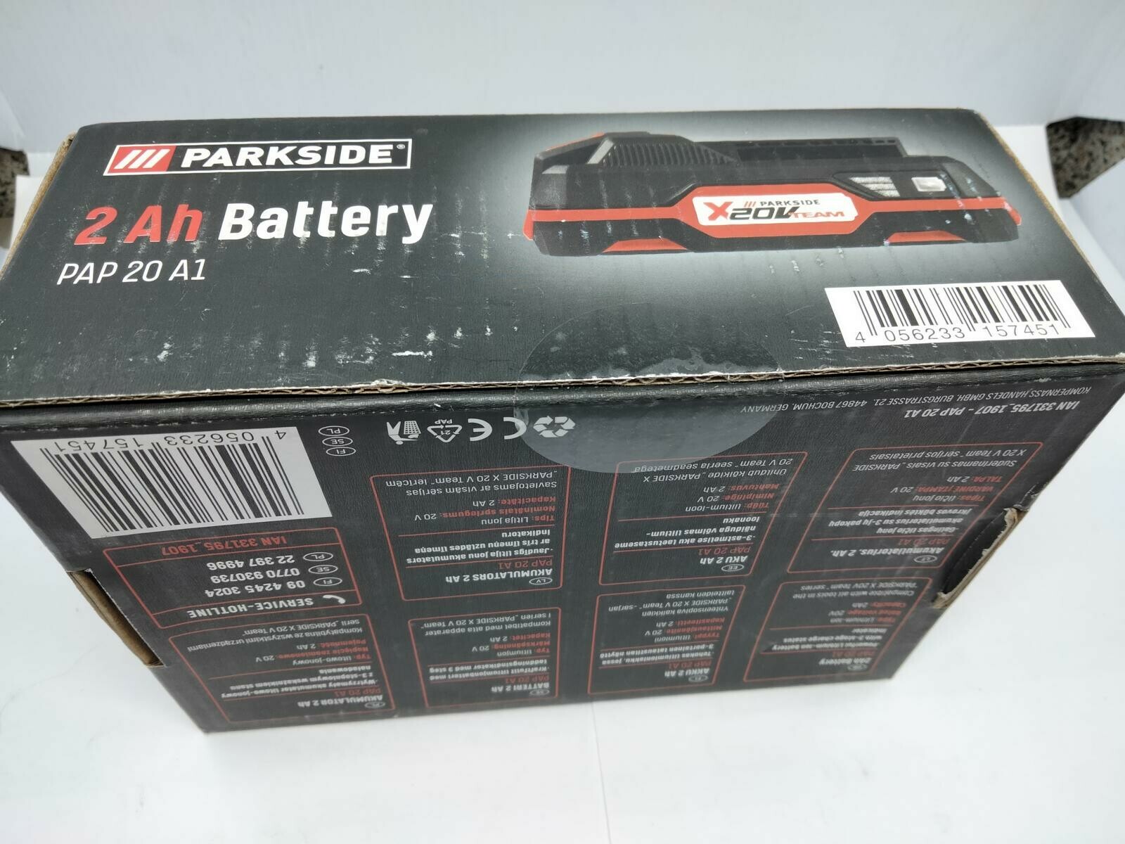 AKUMULATOR PARKSIDE PAP 20 A1 2 AH 20V KOMPLET | Akumulatory do ...