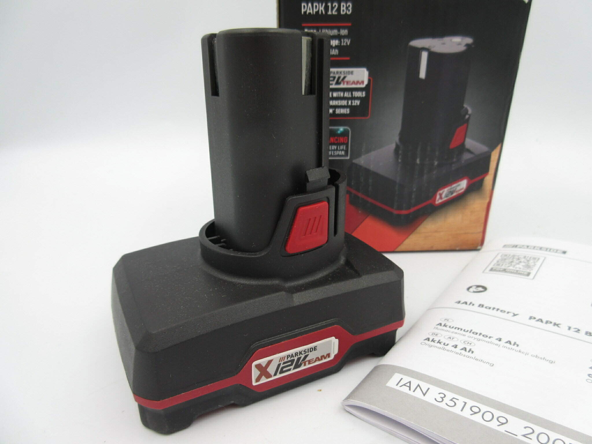 AKUMULATOR PARKSIDE PAPK 12 B3 4.0AH X12V TEAM | Akumulatory do ...