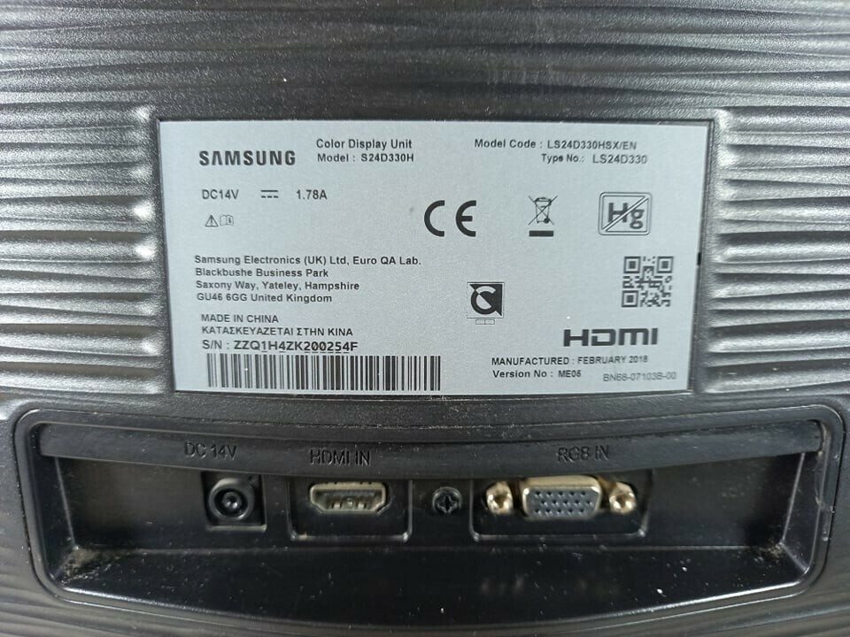 MONITOR SAMSUNG S24D330H + ZASILACZ | Monitory | Loombard.pl