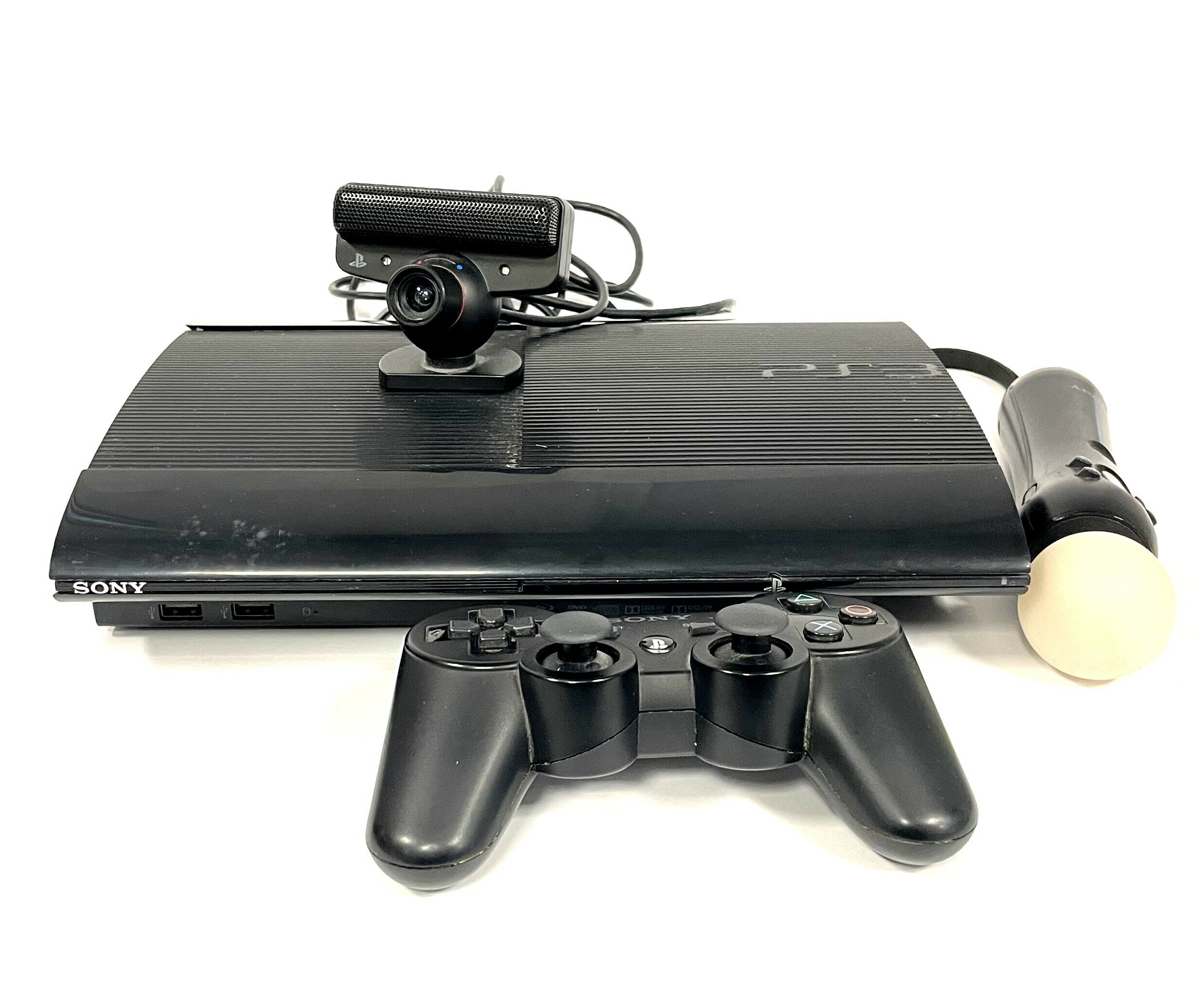 KONSOLA PS3 SUPER SLIM 500GB PAD MOVE OKABLOWANIE | Konsole | Loombard.pl