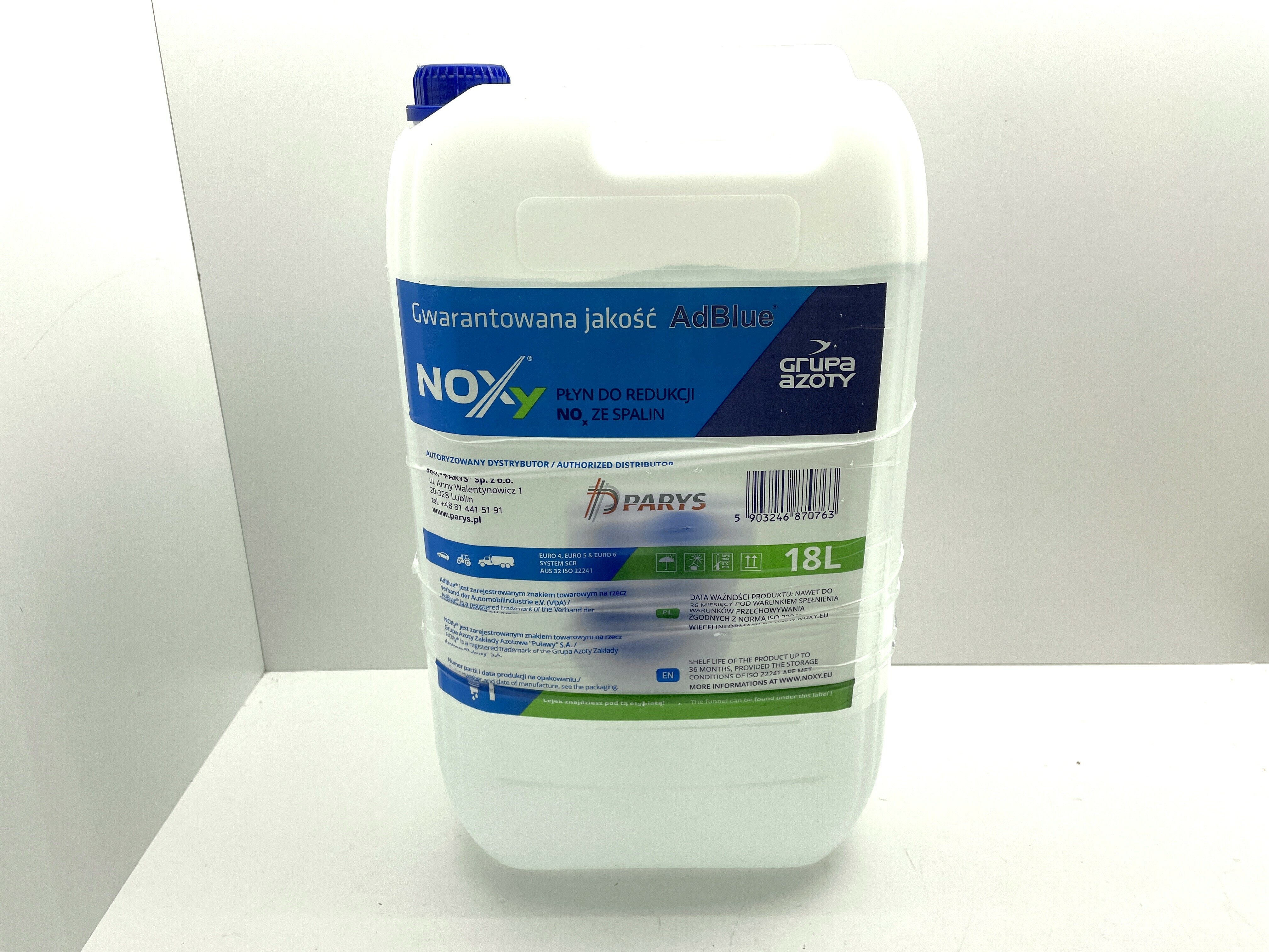 NOXY ROZTWÓR ADBLUE NOXY 18L Z LEJKIEM DPF | AdBlue | Loombard.pl