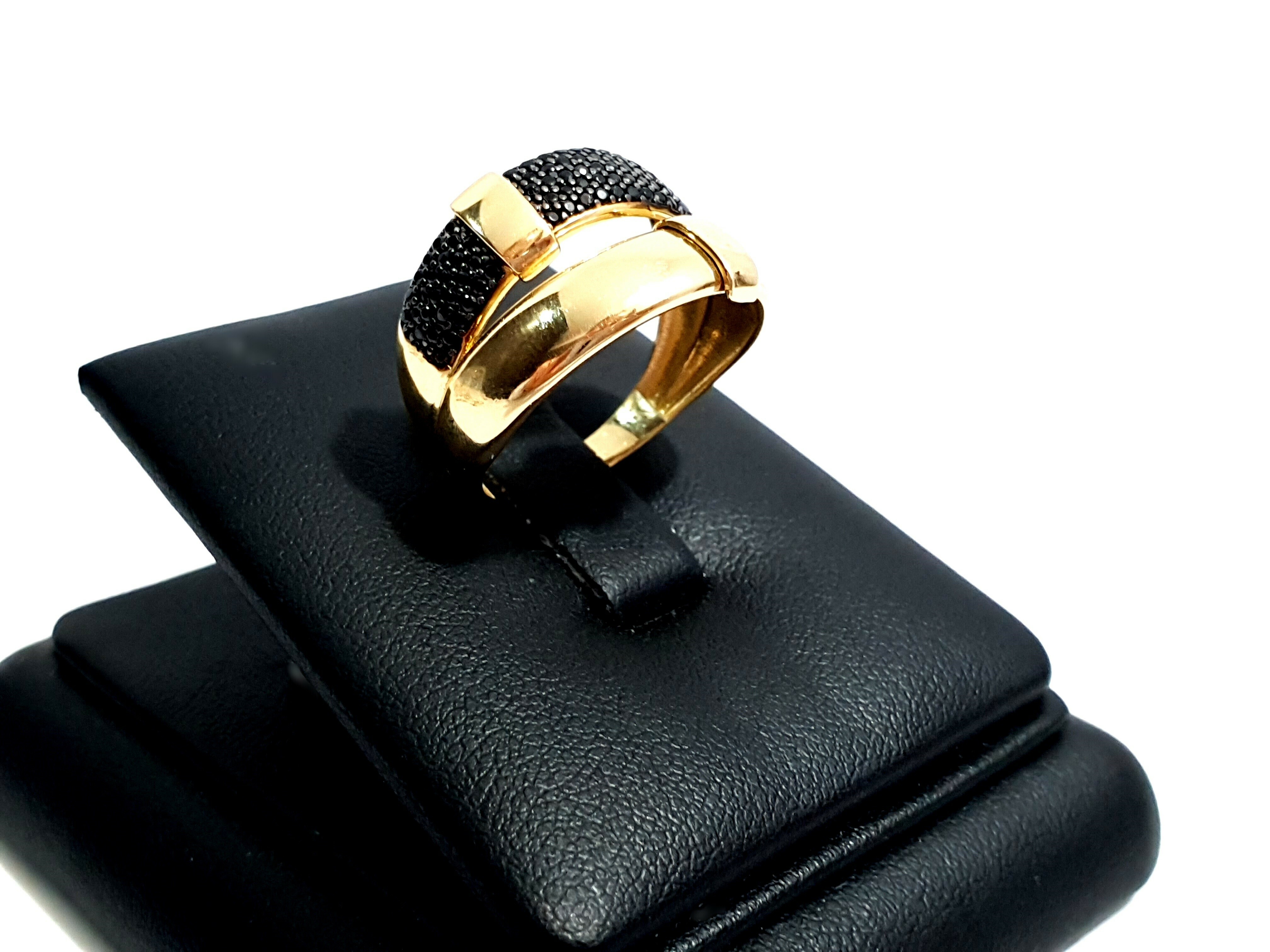 ZŁOTY PIERŚCIONEK PODWÓJNY Z CYRKONIAMI P585 4,83 | Pierścionki, obrączki | Loombard.pl