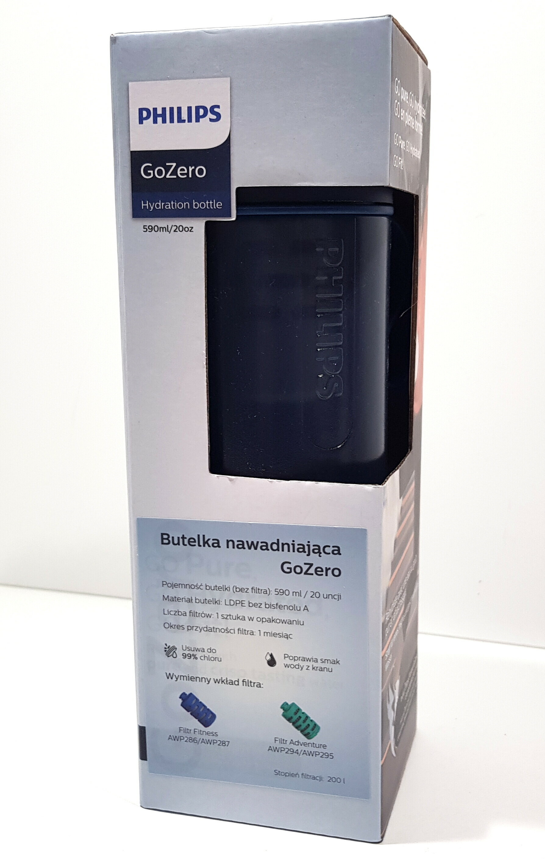 BUTELKA FILTRUJĄCA PHILIPS GOZERO 0,59L | Dzbanki i butelki filtrujące ...