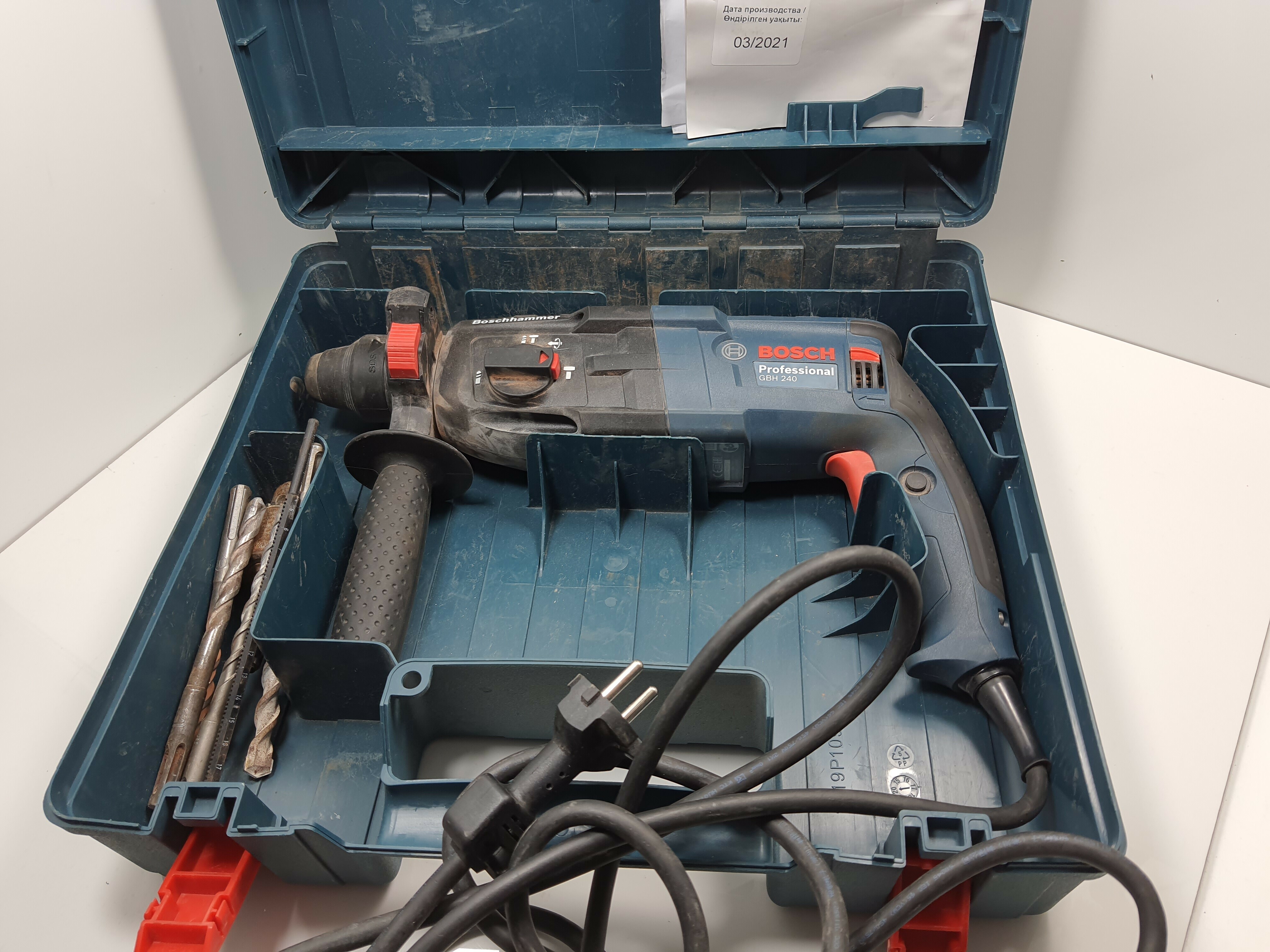 MŁOTOWIERTARKA BOSCH GBH 240 WALIZKA GWARANCJA | Młotowiertarki ...