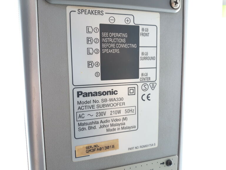 PANASONIC SA HT500 AMPLITUNER + SUBWOOFER | Kino domowe | Loombard.pl