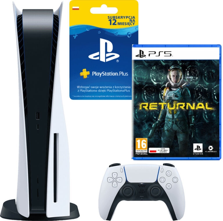 PLAYSTATION 5 BLU-RAY-PS5 PLUS 12M + RETURNAL+ GW | Konsole | Loombard.pl