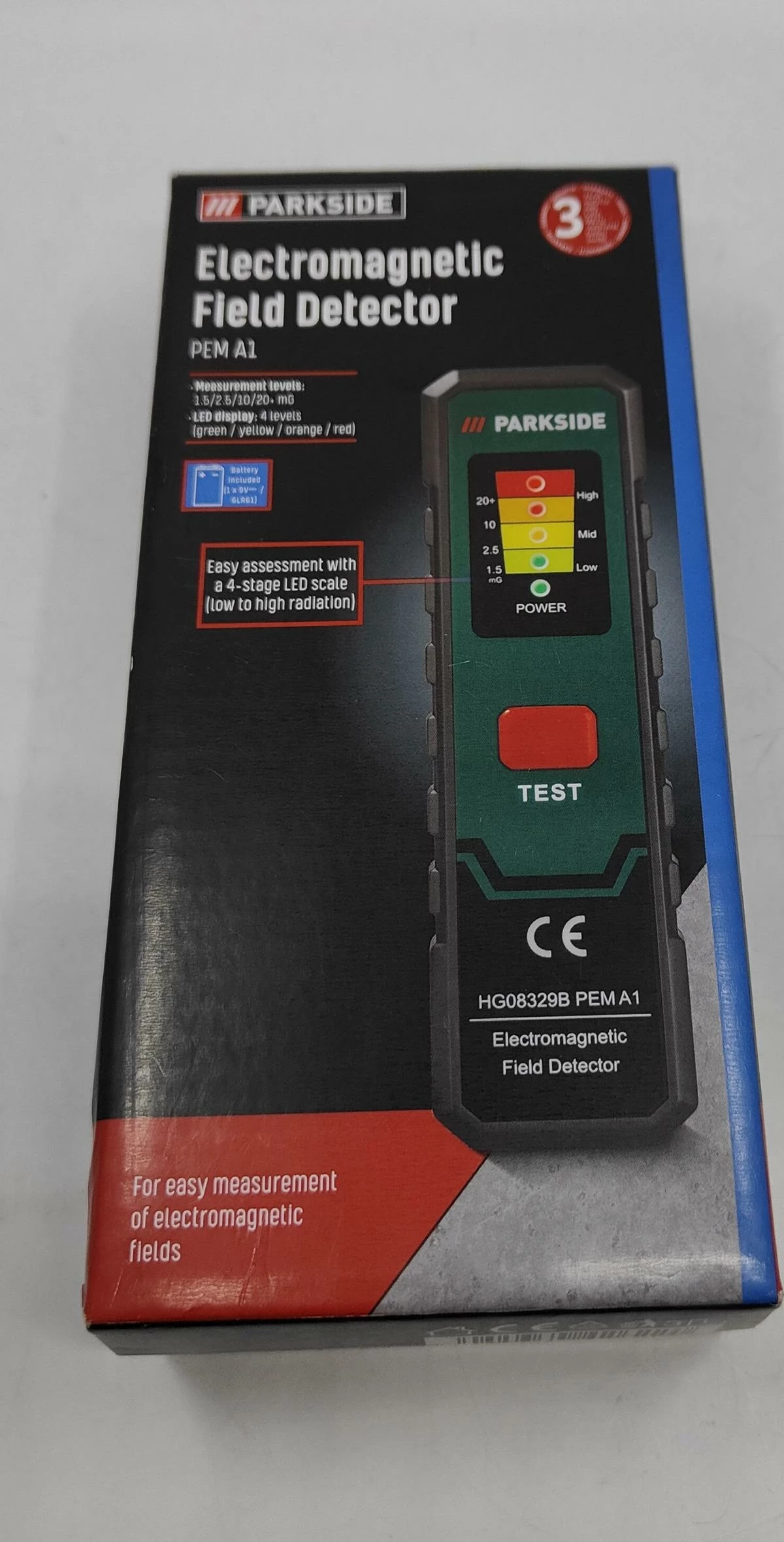 MIERNIK POLA ELEKTROMAGNETYCZNEGO PARKSIDE PEM A1 | Elektronika ...