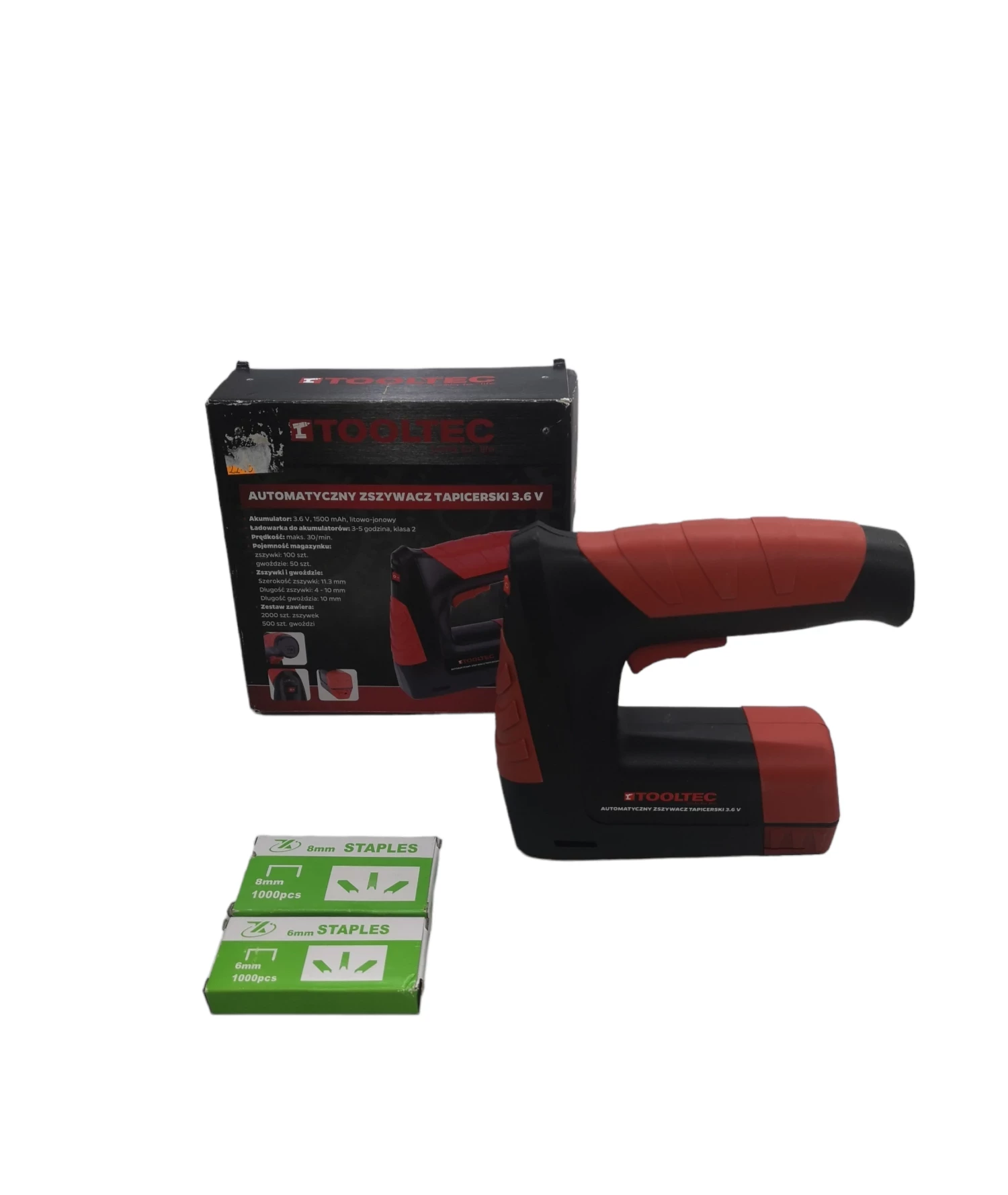 AUTOMATYCZNY ZSZYWACZ TAPICERSKI TOOLTEC 3,6V | Zszywacze | Loombard.pl