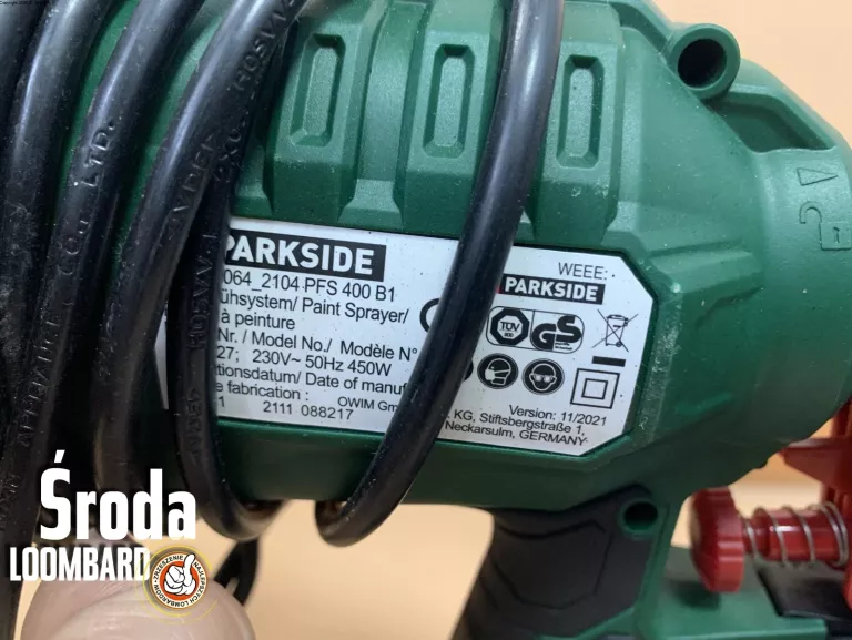 PISTOLET DO MALOWANIA PARKSIDE PFS 400 B1 KARTON | Pistolety malarskie ...