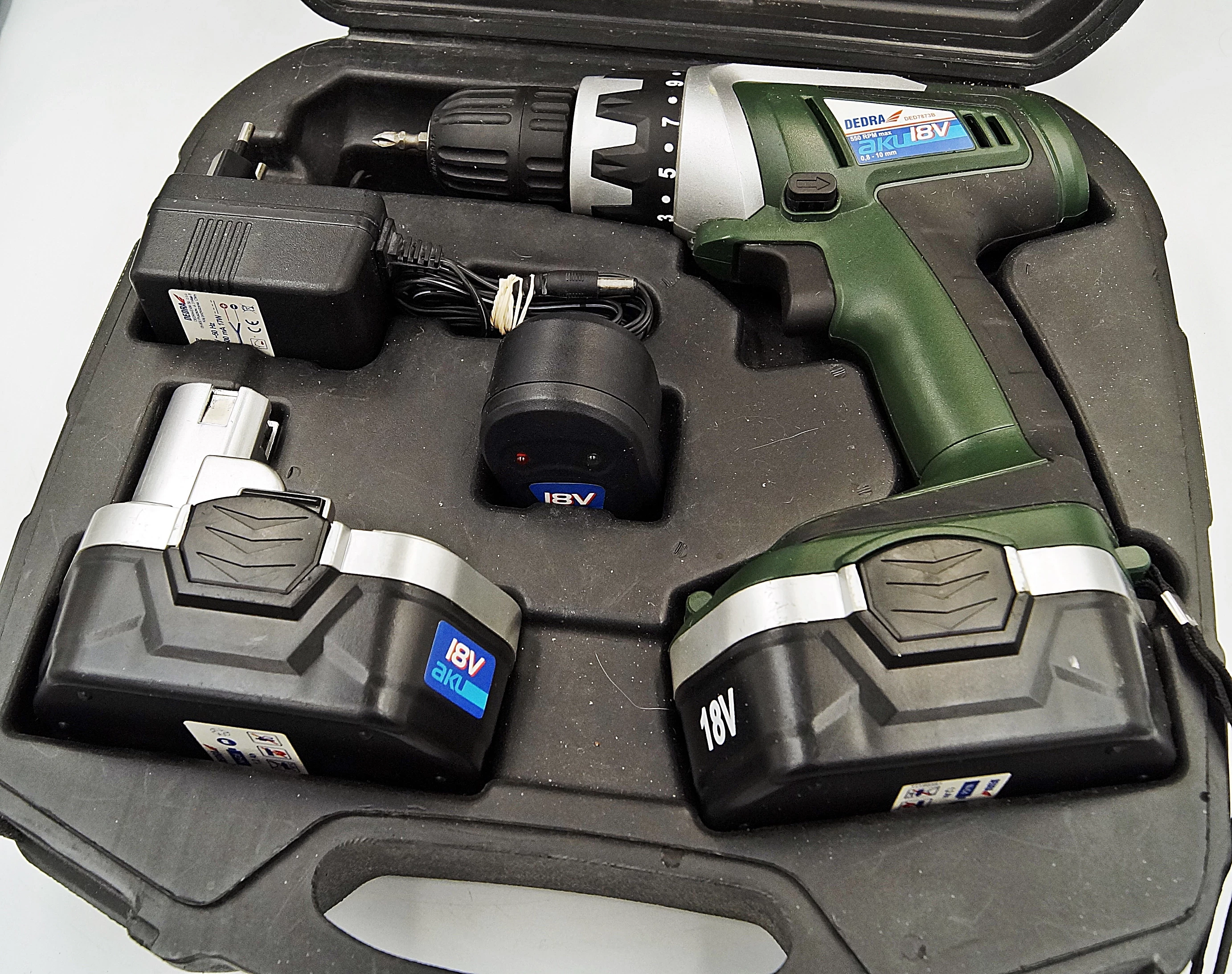 WKRĘTARKA DEDRA 18V/ 2X AKU/ WALIZKA | Wkrętarki | Loombard.pl