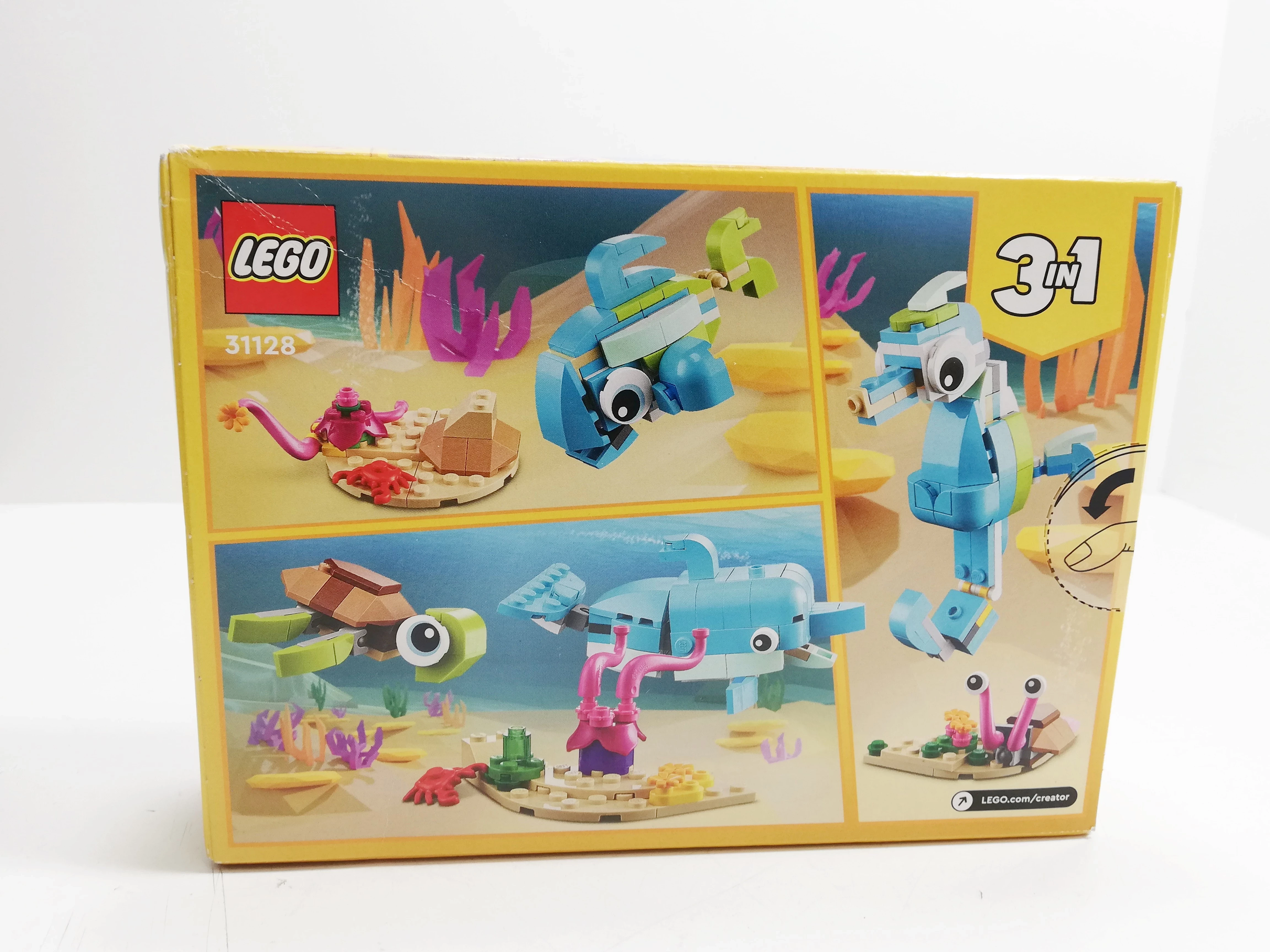 KLOCKI LEGO CREATOR 31128 DELFIN I ŻÓŁW 3 W 1 | Creator 3 w 1 | Loombard.pl