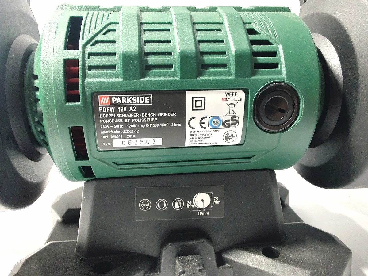 SZLIFIERKA STOŁOWA PARKSIDE PDFW 120 A2 | Szlifierki | Loombard.pl