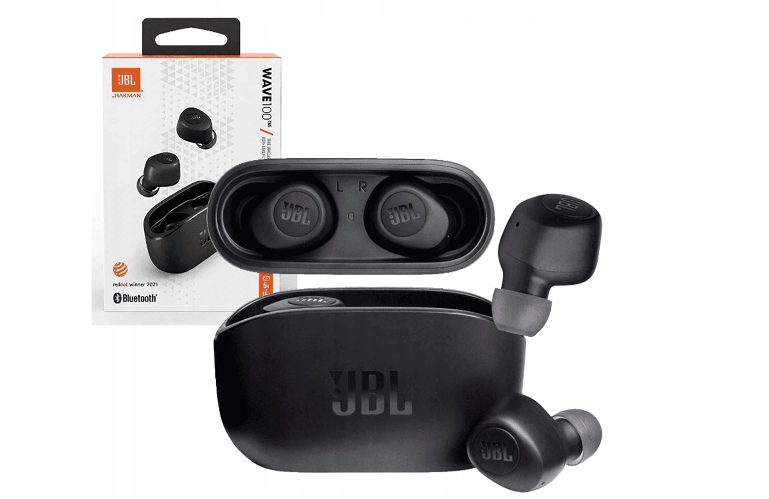 SŁUCHAWKI BEZPRZEWODOWE DOUSZNE JBL WAVE 100 TWS | Bezprzewodowe | Loombard.pl