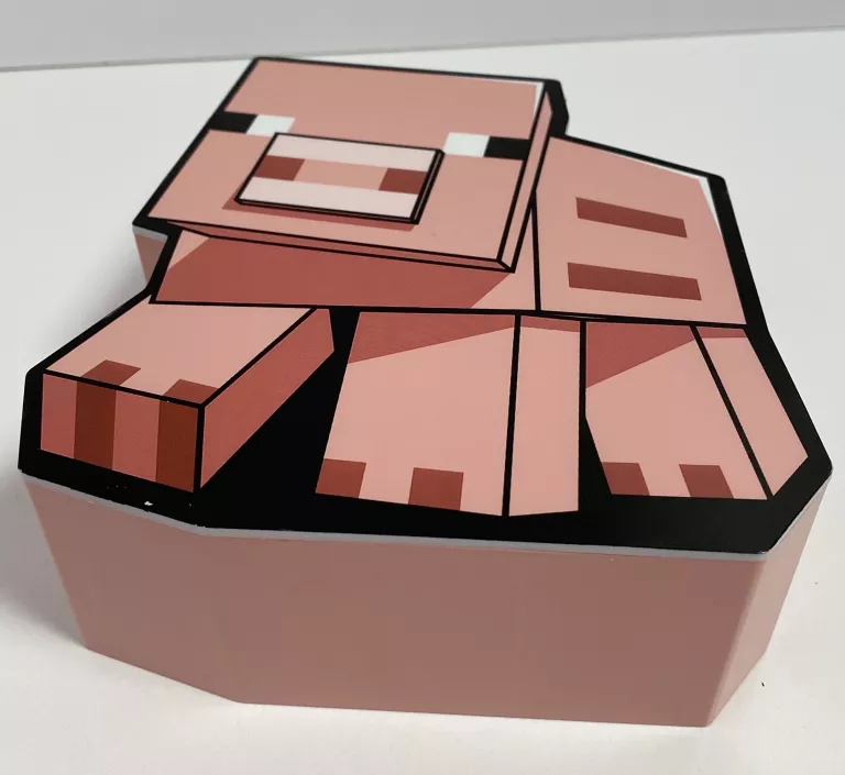 LAMPKA MINECRAFT PIG BOX LIGHT / ŚWINKA | Lampki | Loombard.pl