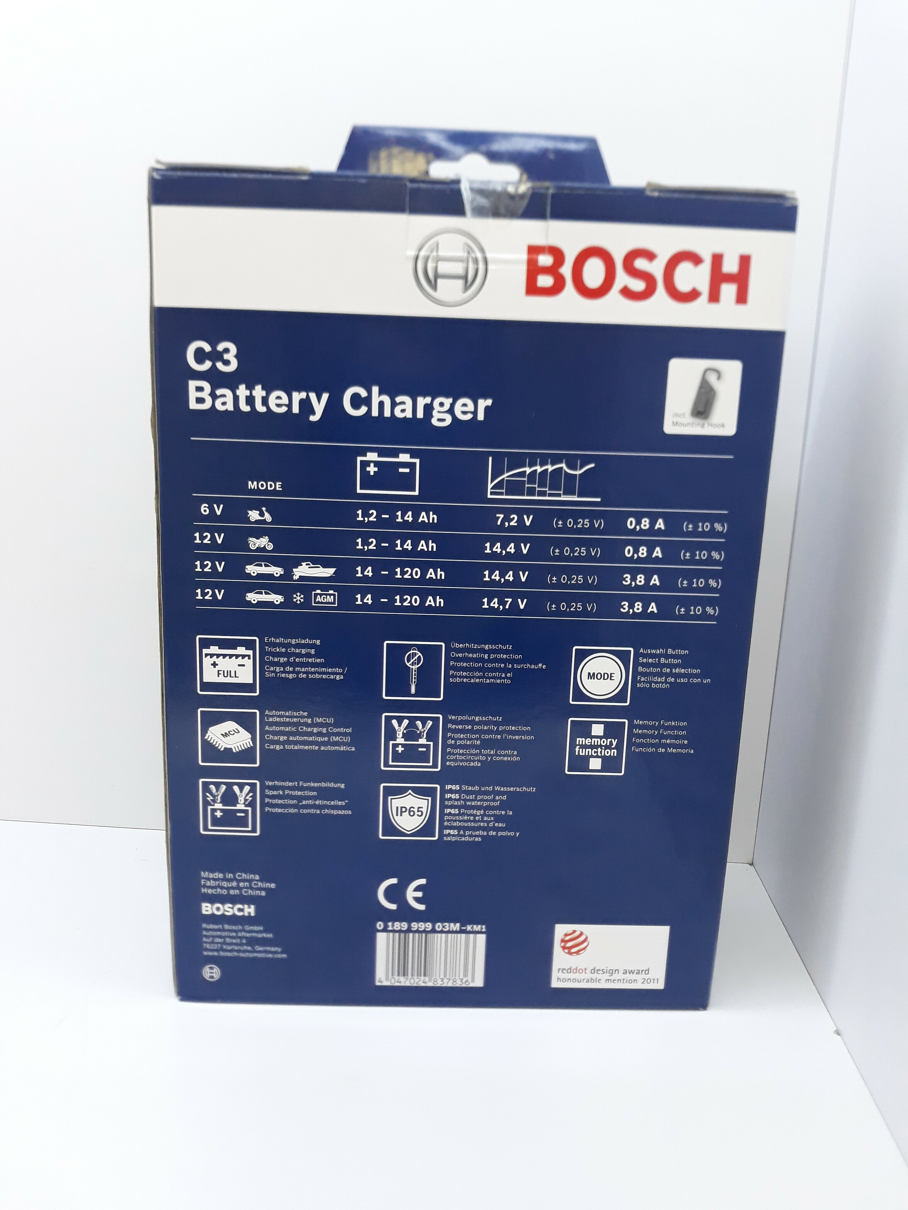 PROSTOWNIK AKUMULATOROWY ŁADOWARKA BOSCH C3 6/12V | Prostowniki ...