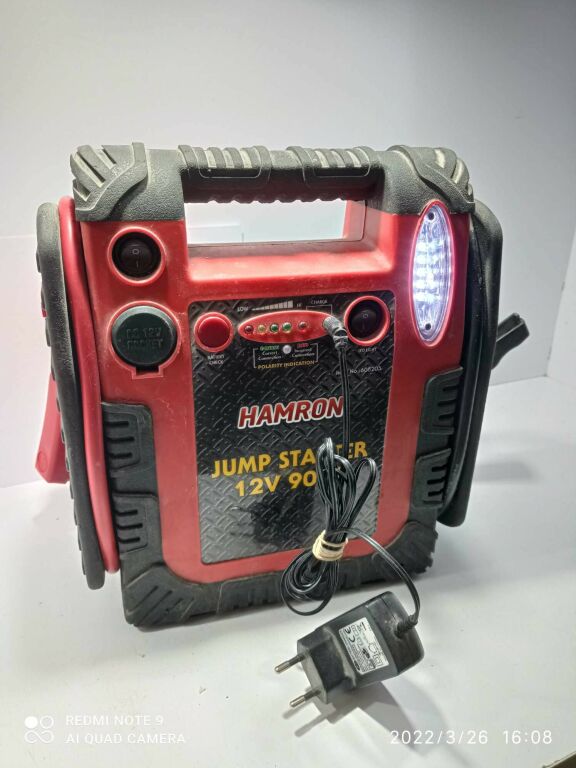 PRZENOSNY AKUMULATOR ROZRUCHOWY HAMRON 12V 900A | Urządzenia rozruchowe ...