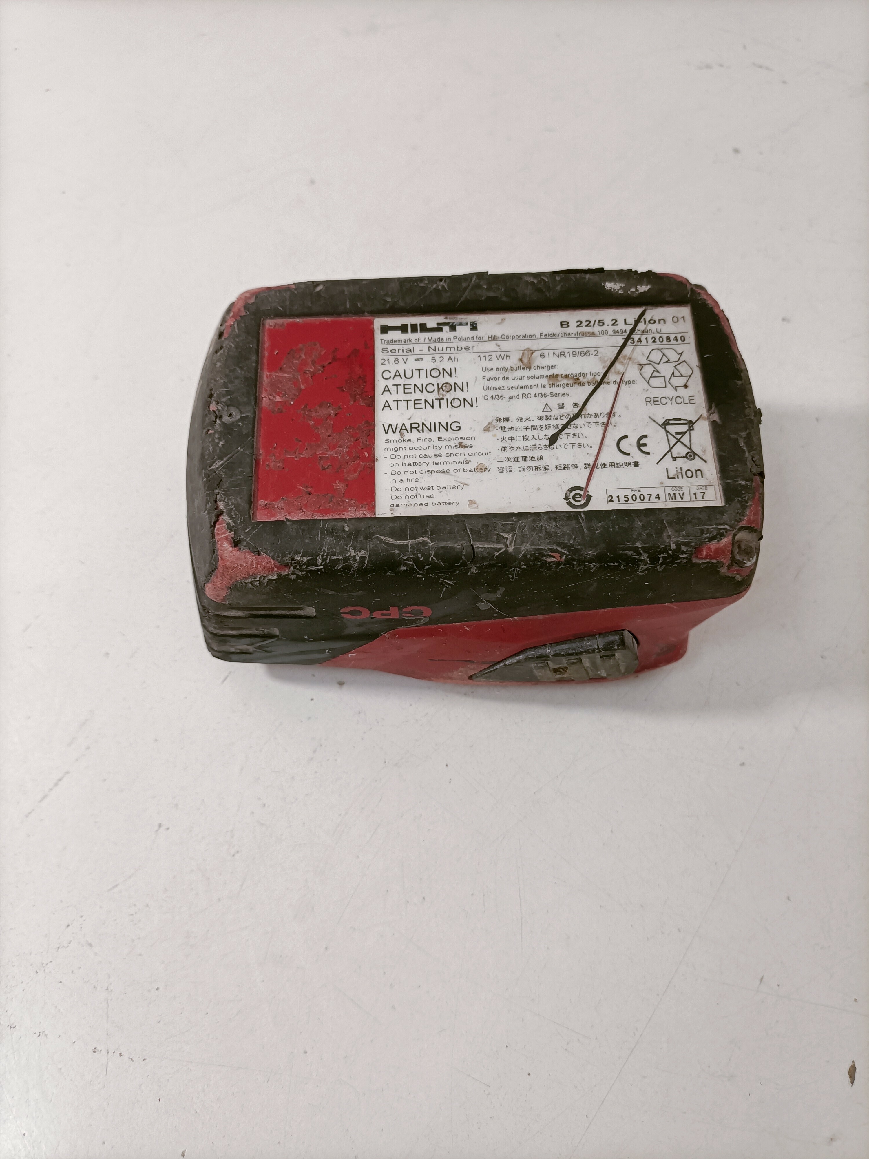 BATERIA AKUMULATOR HILTI B22/5.2 | Akumulatory do elektronarzędzi | Loombard.pl