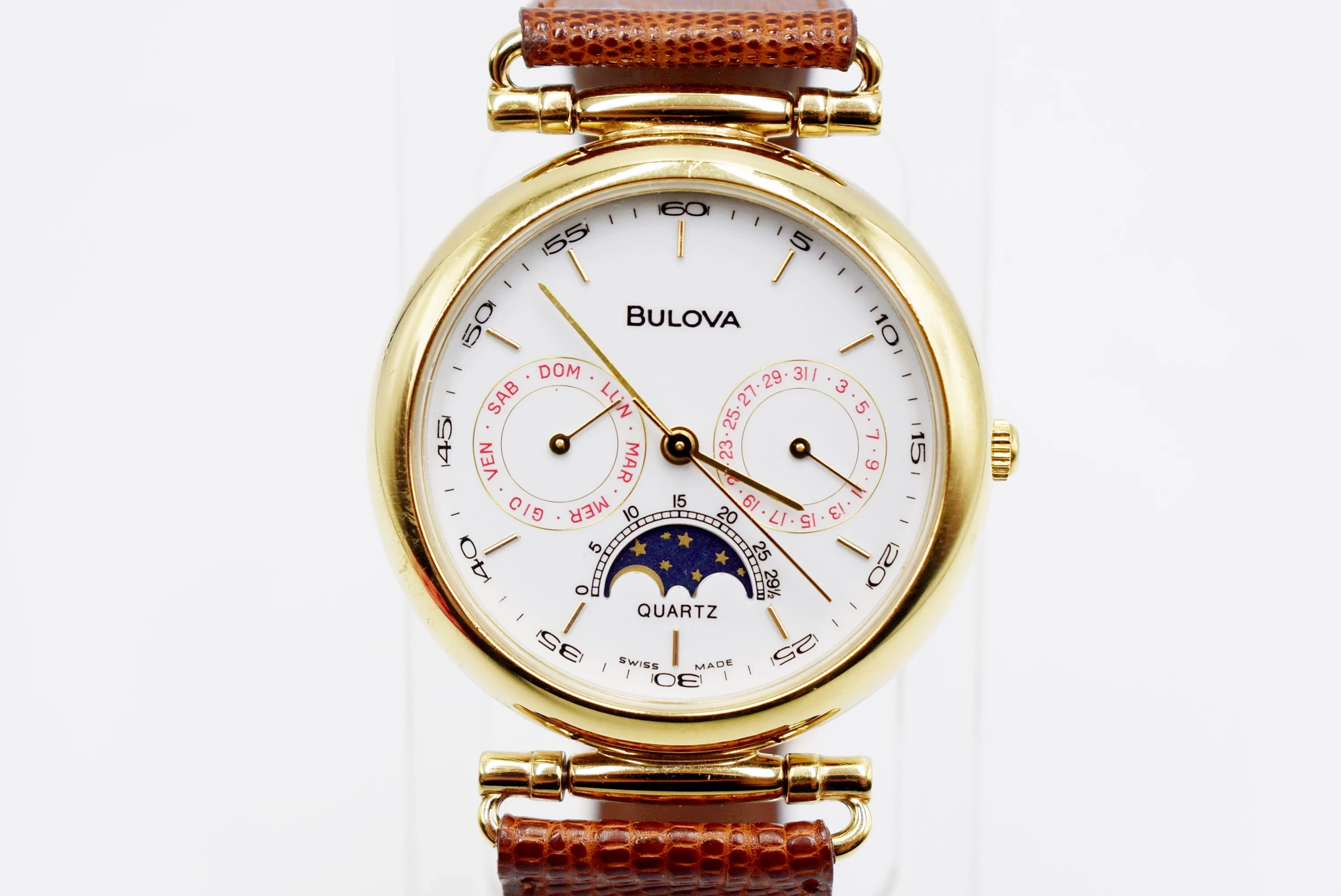 ZEGAREK BULOVA MOON PHASE 35MM KWARC | Męskie | Loombard.pl