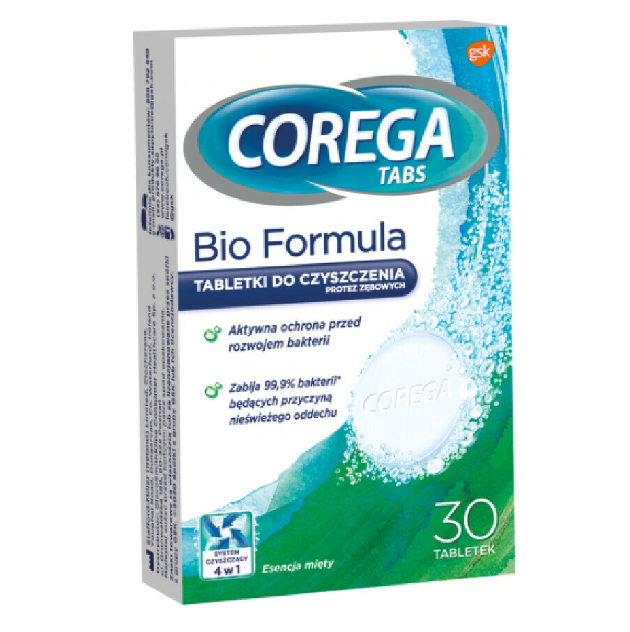 COREGA TABS TABLETKI DO CZYSZCZENIA PROTEZ 30 X3 | Pielęgnacja protez i ...