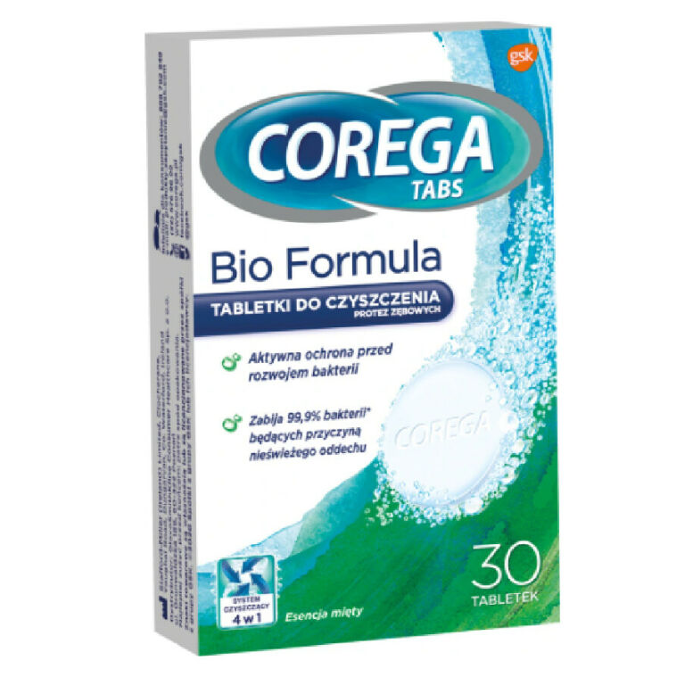 COREGA TABS TABLETKI DO CZYSZCZENIA PROTEZ 30 X3 | Pielęgnacja protez i ...