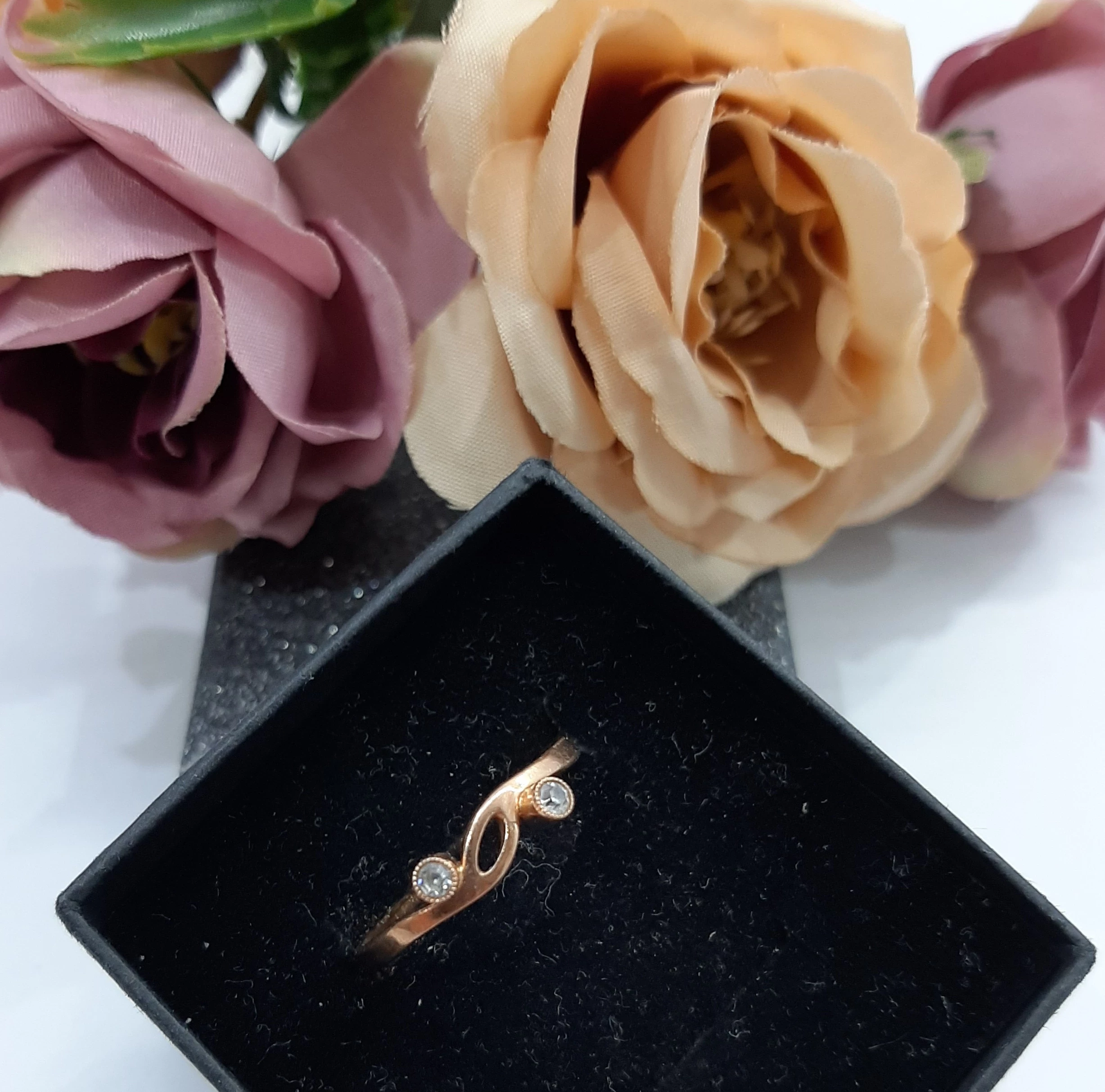 ZŁOTY PIERŚCIONEK Z OCZKAMI 14K 1,43G | Pierścionki, obrączki | Loombard.pl