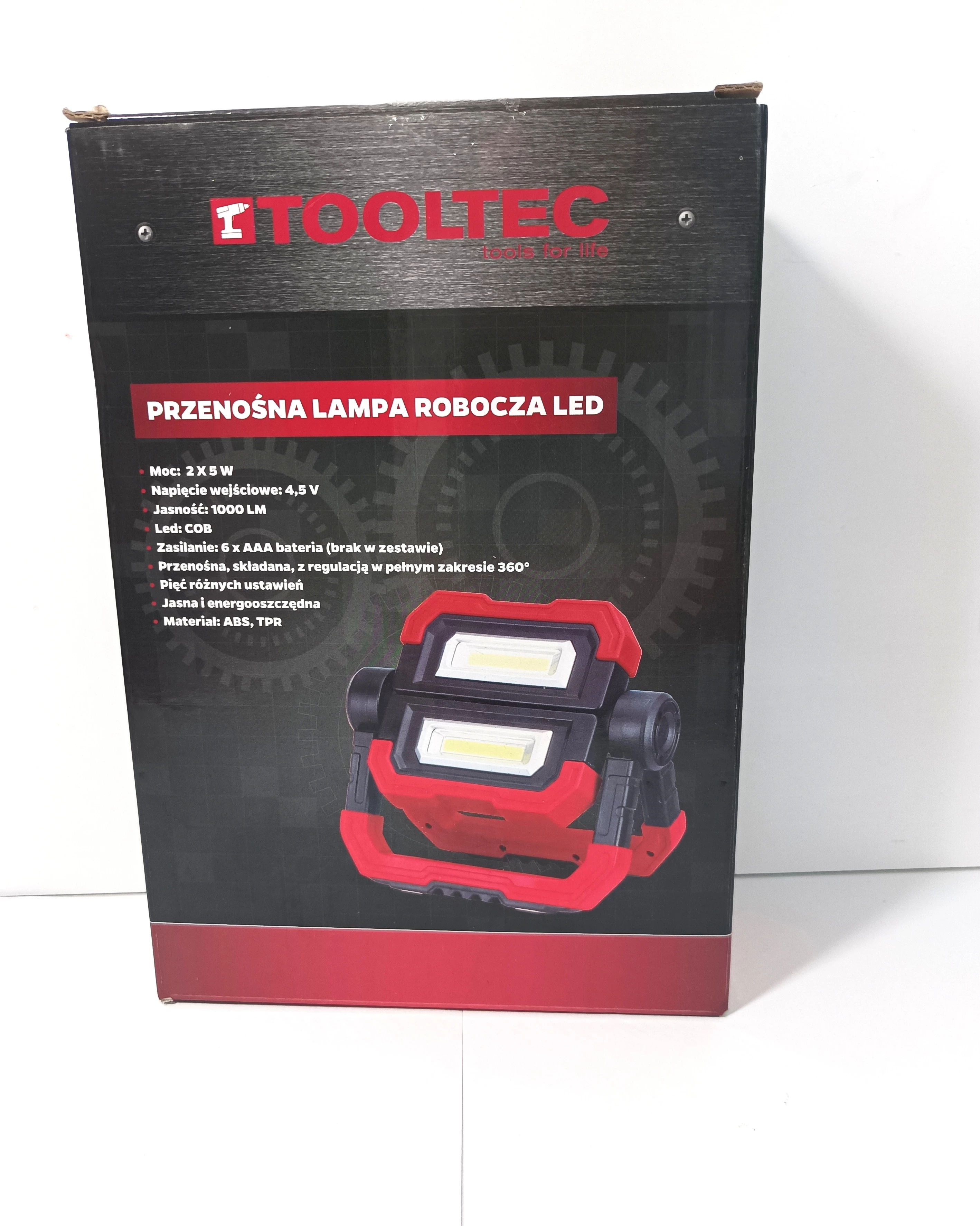 PRZENOŚNA LAMPA ROBOCZA LED TOOLTEC | Halogeny i naświetlacze | Loombard.pl