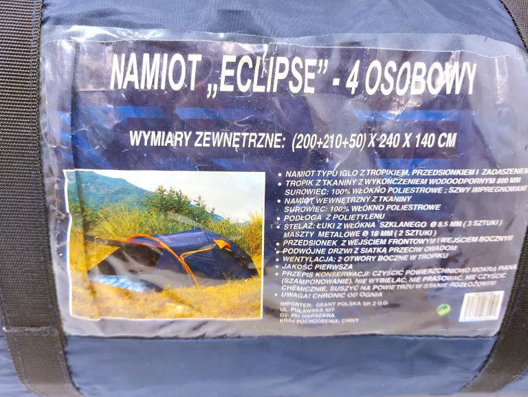 NAMIOT ECLIPSE 4 OSOBOWY | Namioty | Loombard.pl