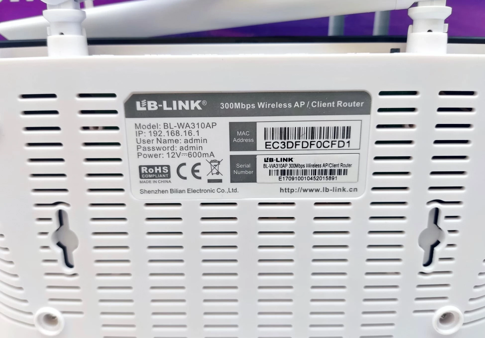 ROUTER WIFI ACCESS POINT LB-LINK BL-WA310AP | Routery przewodowe ...