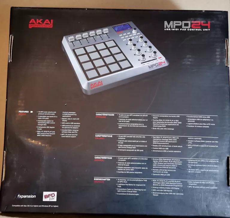 KONSOLA AKAI PROFESIONAL MPD24 + PUDEŁKO | Pozostałe | Loombard.pl