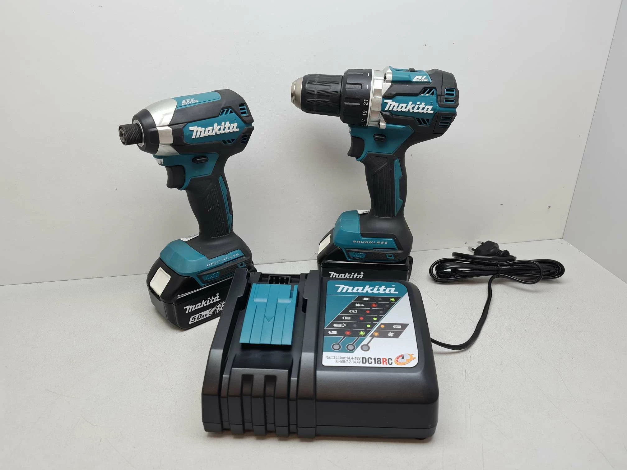 ZESTAW MAKITA WKRĘTARKA DDF484 + ZAKRĘTARKA DTD15 | Zestawy narzędzi ...