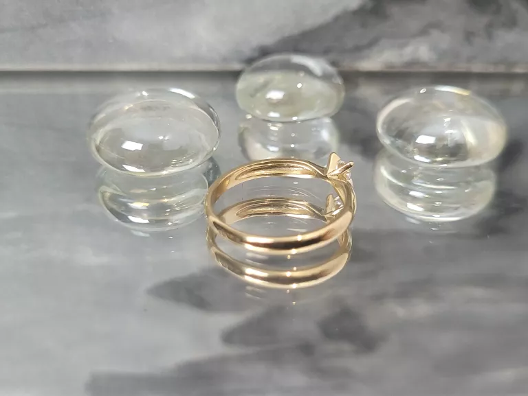 ZŁOTY PIERŚĆIONEK ZARĘCZYNOWY Z /585/1,87G J | Pierścionki, obrączki | Loombard.pl