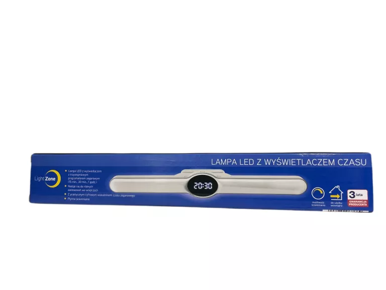 LIGHTZONE LAMPKA LED Z WYŚWIETLACZEM CZASU 800676 | Lampki biurkowe ...