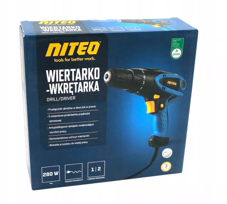 WIERTARKA BEZUDAROWA NITEO TOOLS NITEO 1 W | Wiertarki | Loombard.pl