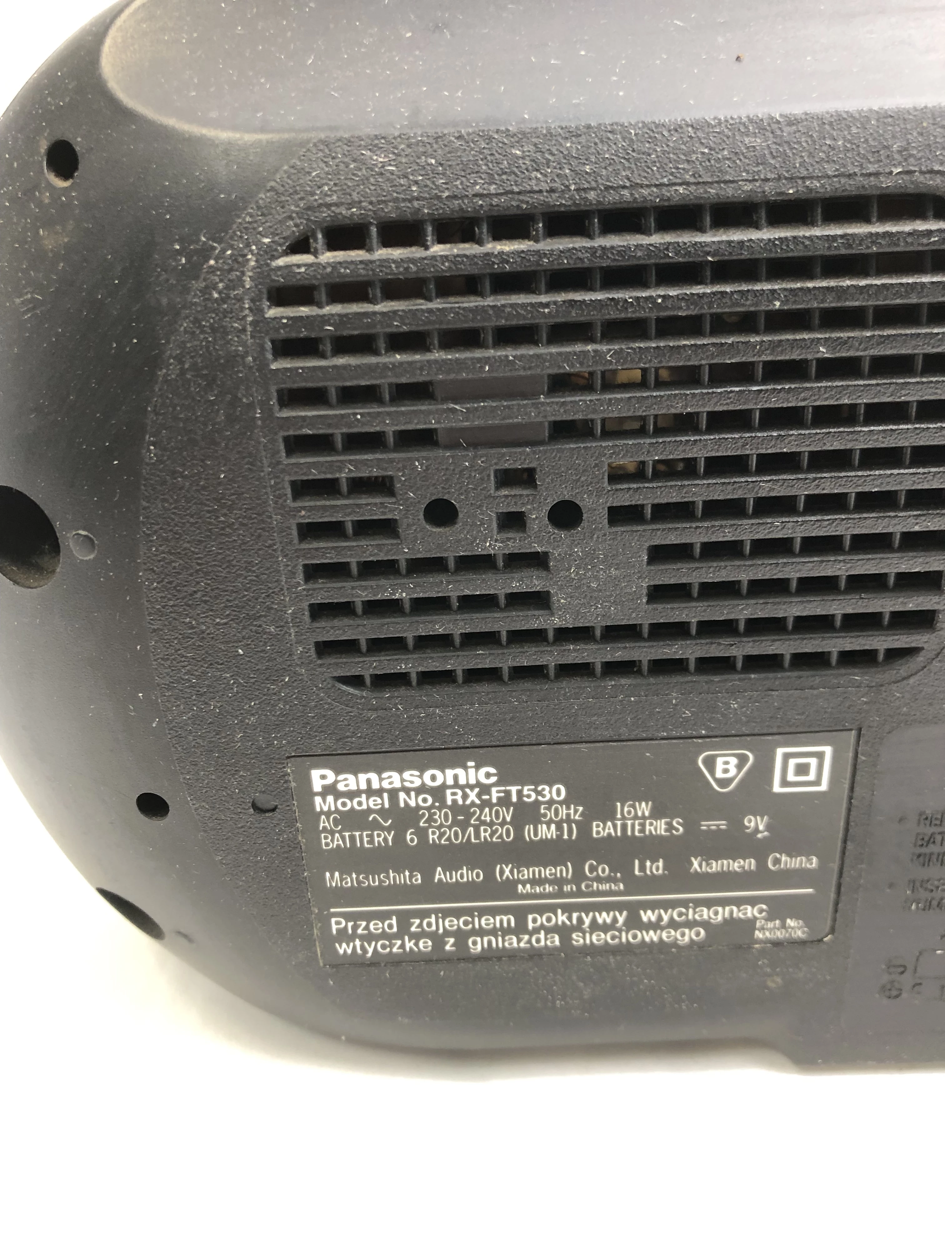 RADIO PANASONIC RX-FT530 SPRAWNE IDEALNY STAN | Odtwarzacze CD, MD i ...