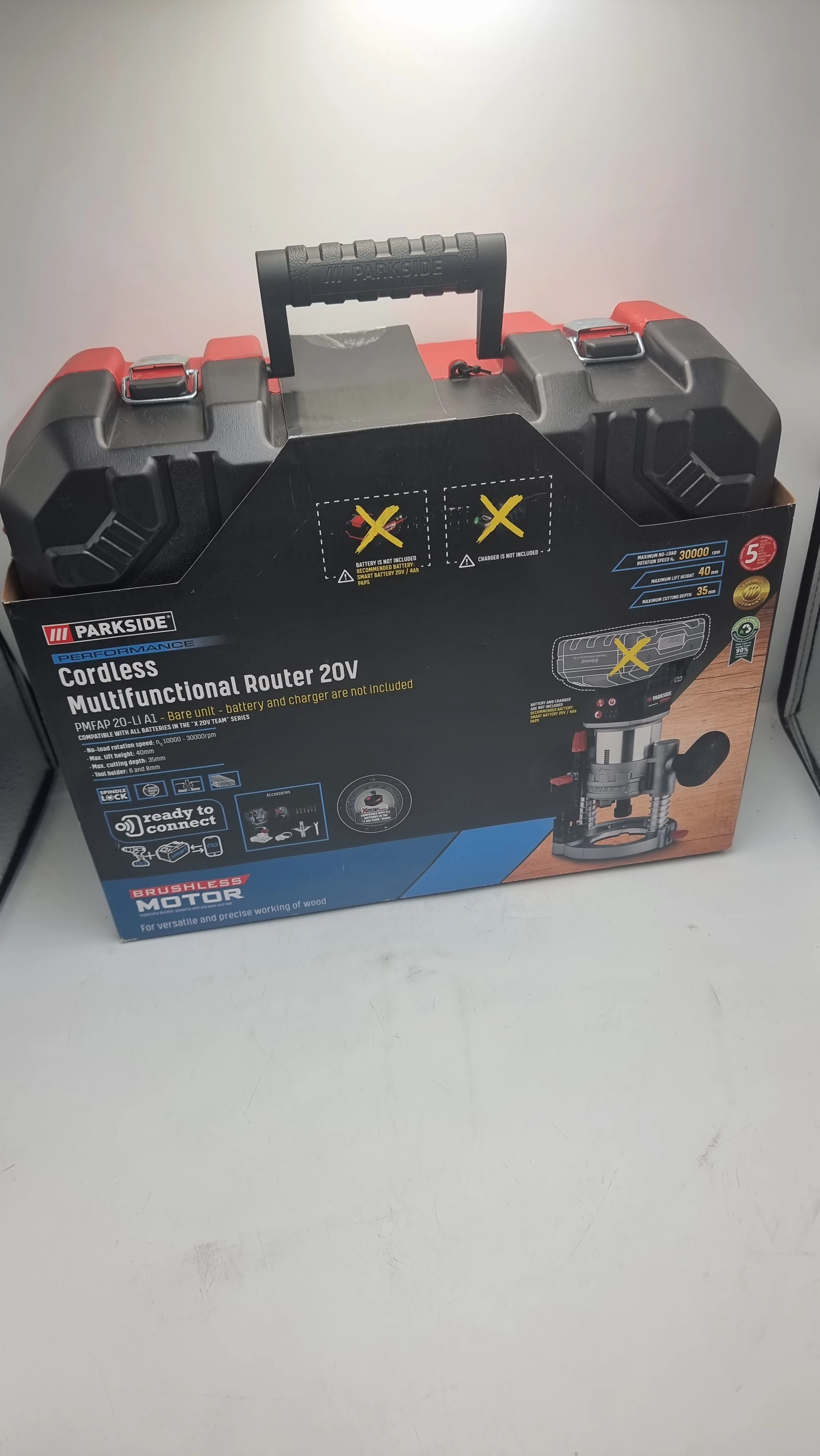 AKUMULATOROWA FREZARKA PARKSIDE PERFORMANCE 20 V PMFAP 20-LI A1 ...