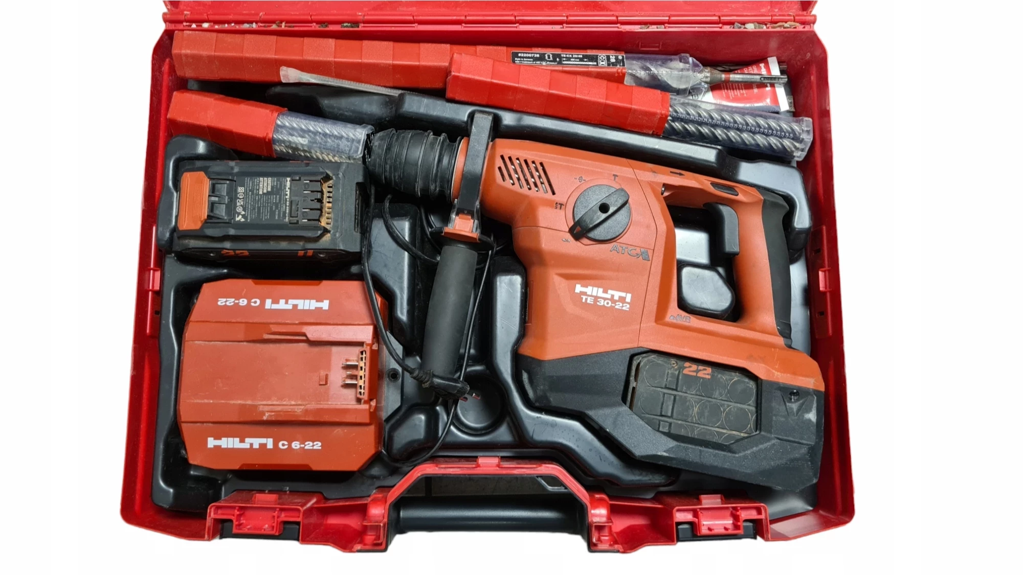 WIERTARKA HILTI TE 30-22 2022/6 + 2 AKU + WALIZKA | Młotowiertarki ...