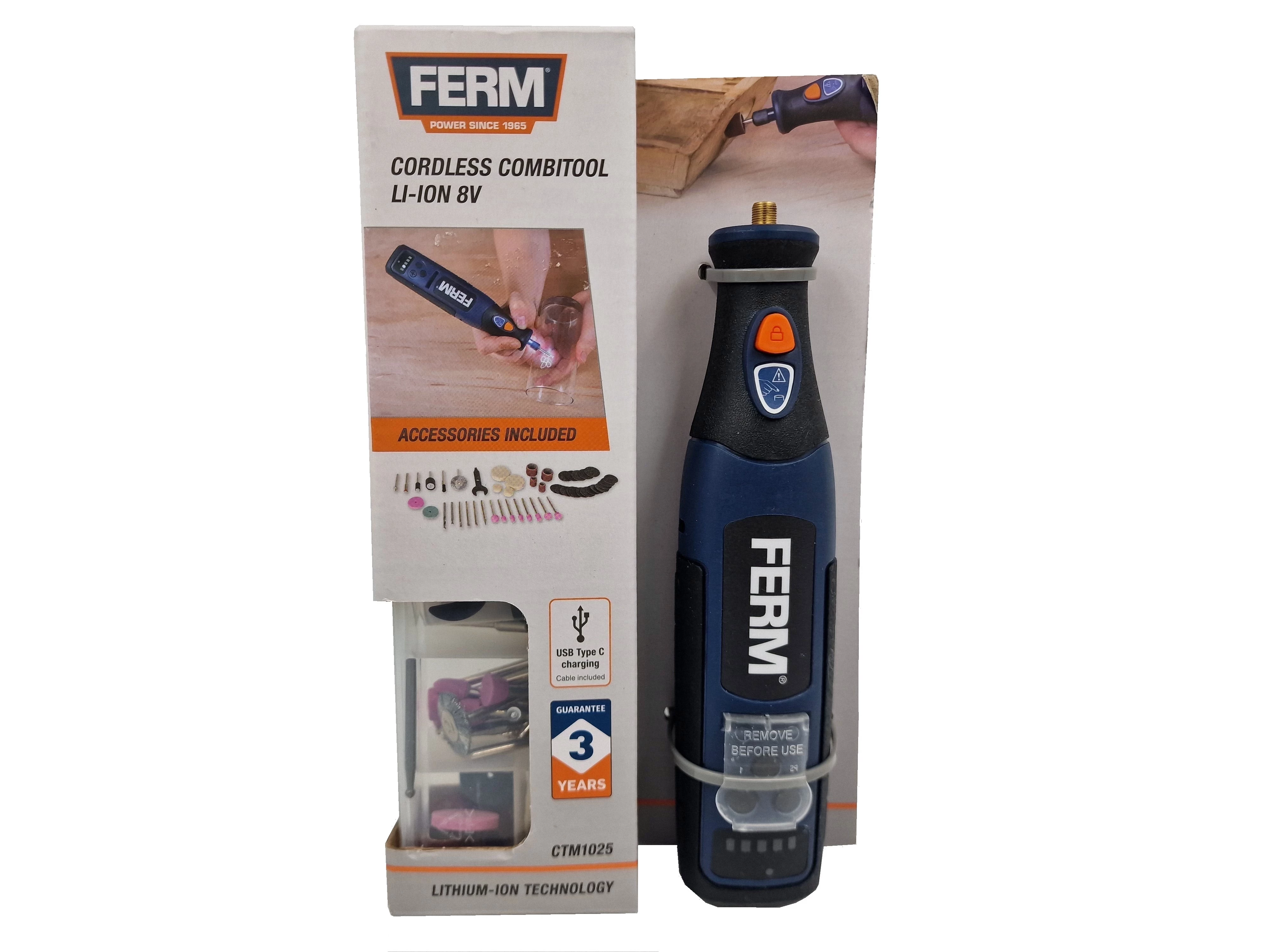 MINISZLIFIERKA AKUMULATOROWA 8V 50 ELEMENTÓW FERM | Szlifierki ...