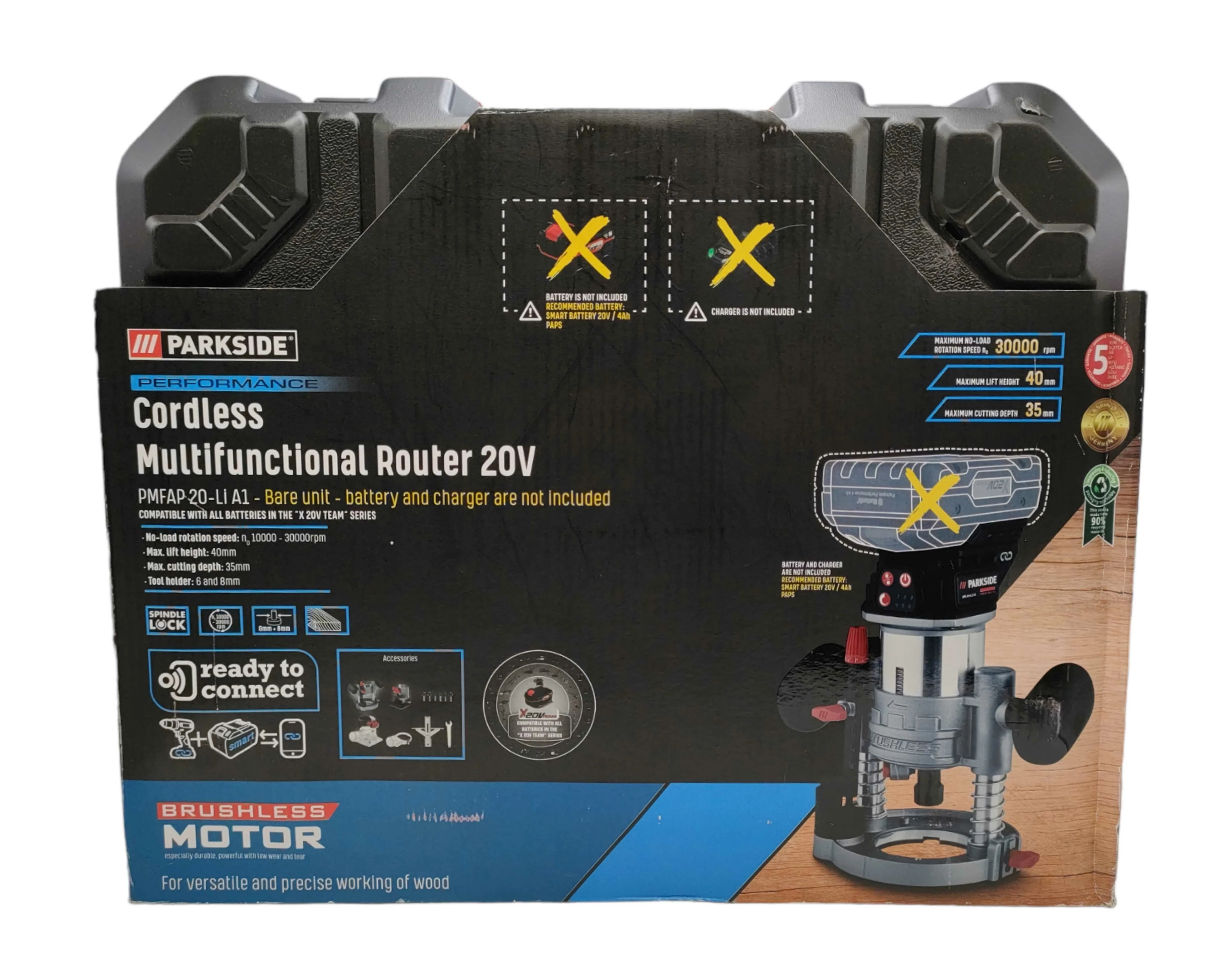 FREZARKA AKUMULATOROWA PARKSIDE 20V PMFAP 20-LI A1 | Frezarki | Loombard.pl