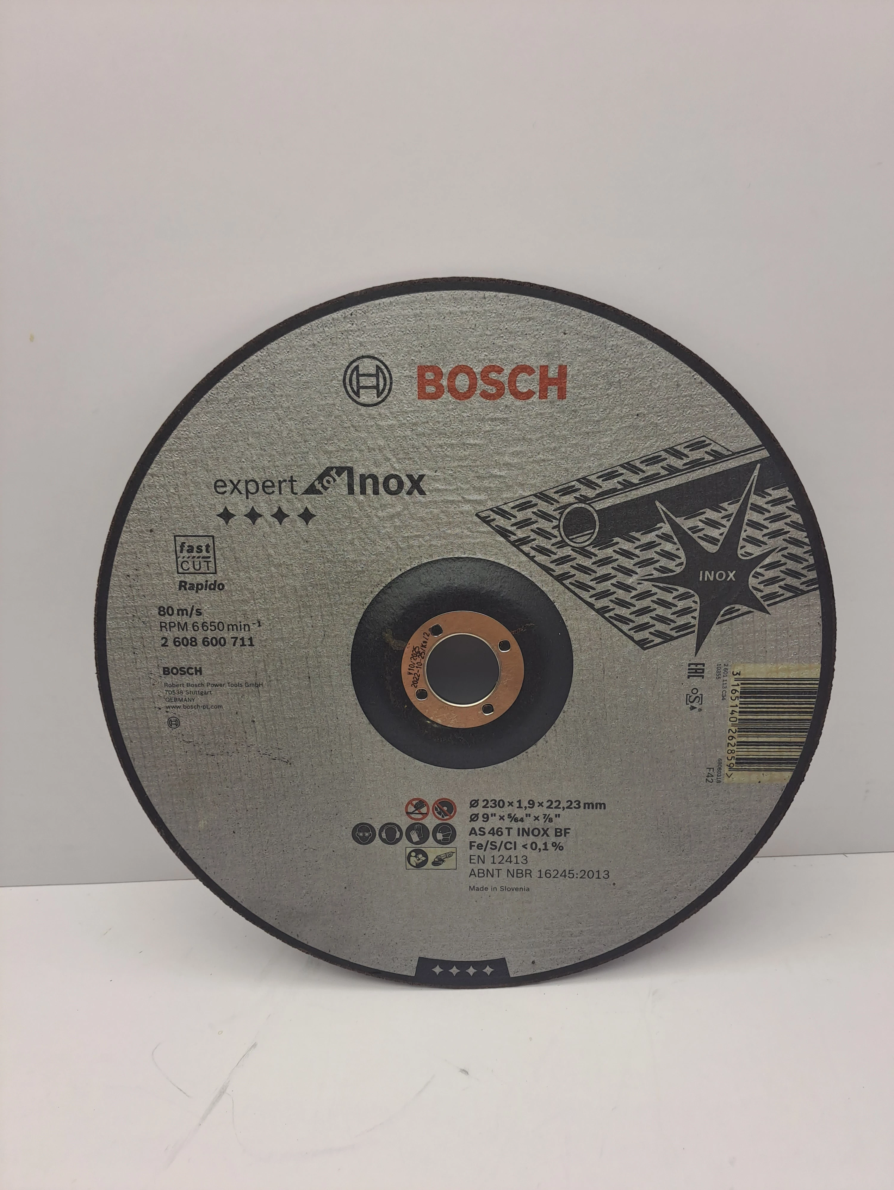 BOSCH TARCZA KORUNDOWA DO METALU INOX 230 X 1,9 MM | Tarcze | Loombard.pl