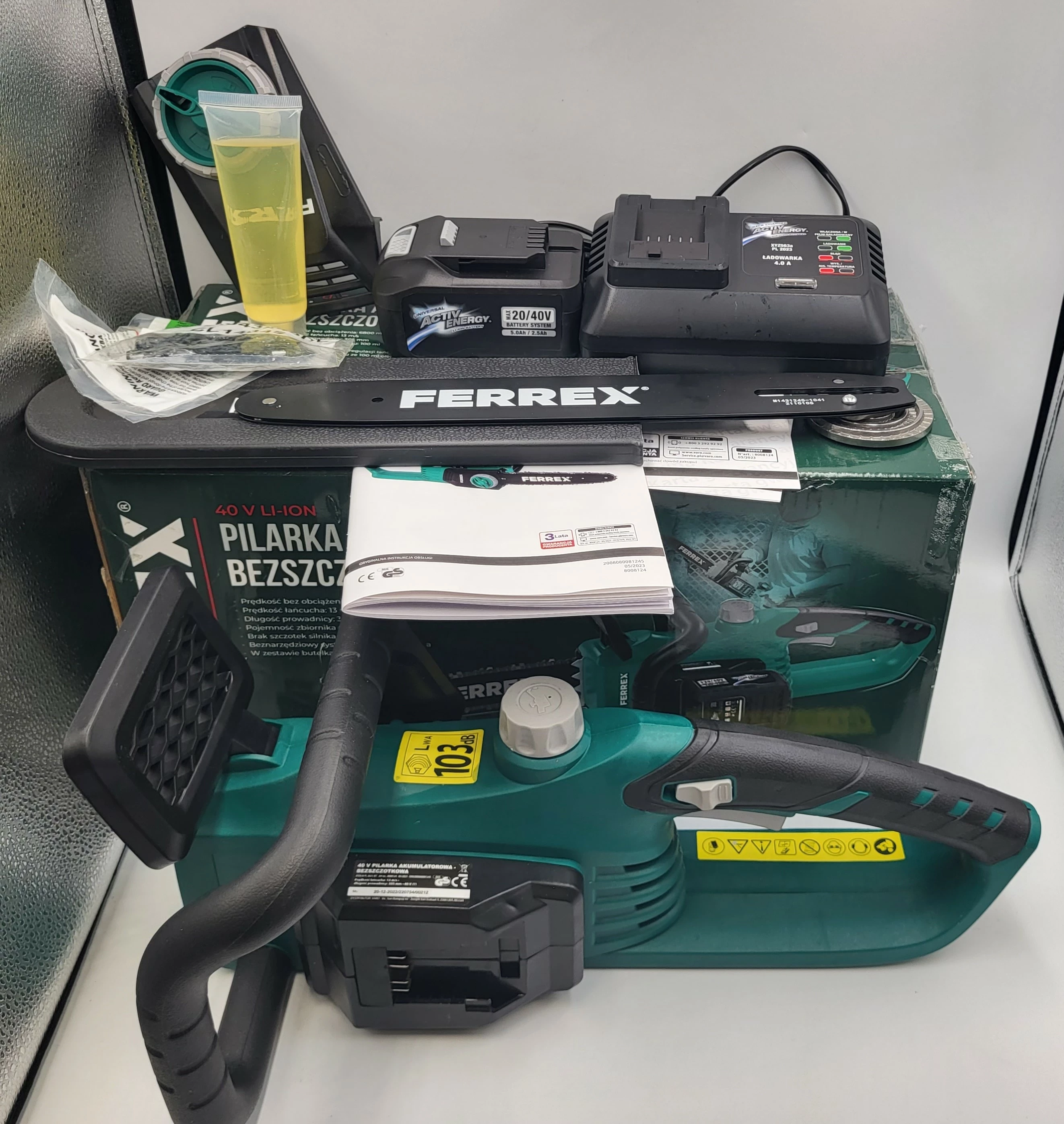 PILARKA AKUMULATOROWA BEZSZCZOTKOWA FERREX 40V | Piły | Loombard.pl
