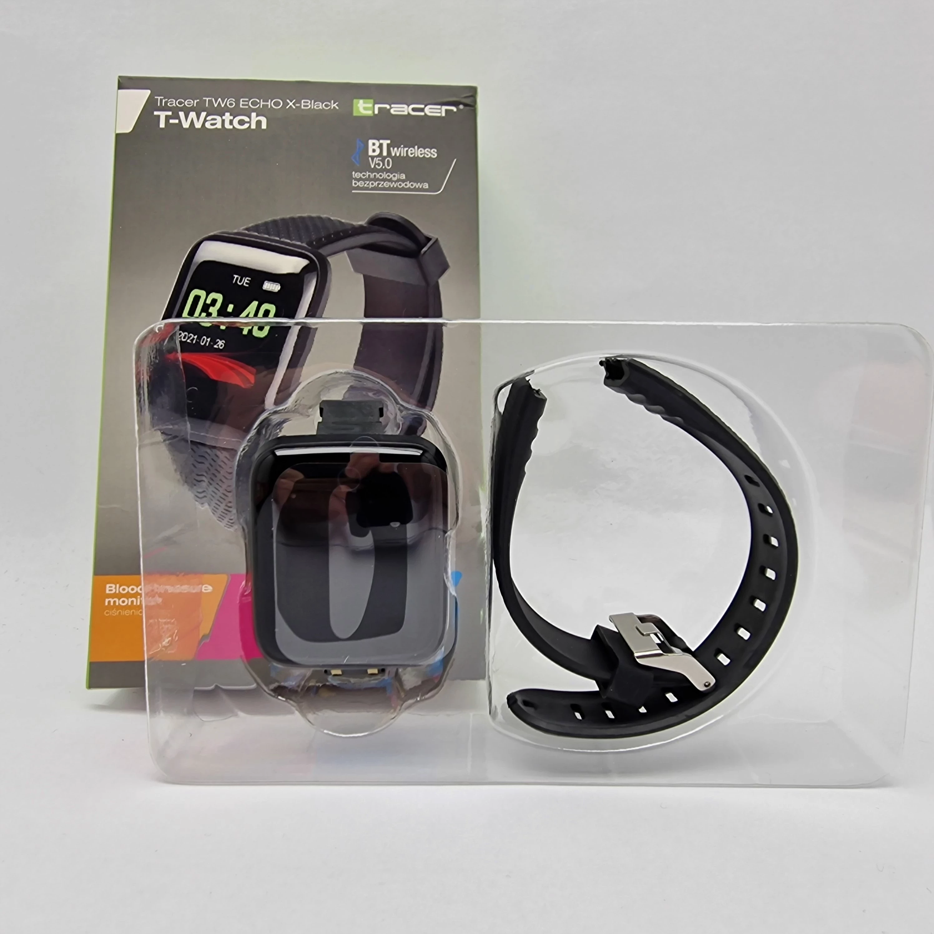 ZEGAREK SMARTWATCH TRACER TW6 ECHO X-BLACK | Smartwatche | Loombard.pl