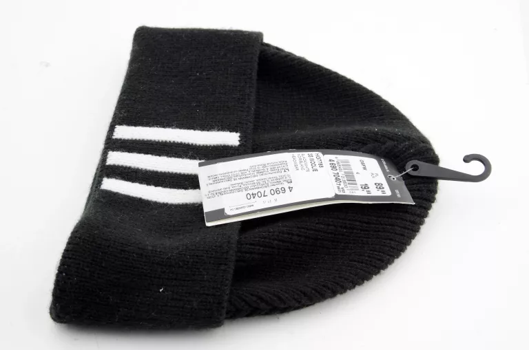 ORYGINALNA CZAPKA BEANI ADIDAS KLASYCZNA 3 PASKI HG7788 SPORTOWA CIEPŁA ...