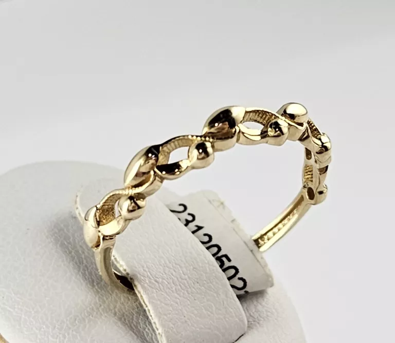 ZŁOTY PIERŚCIONEK 585 R18 1,37G | Pierścionki, obrączki | Loombard.pl