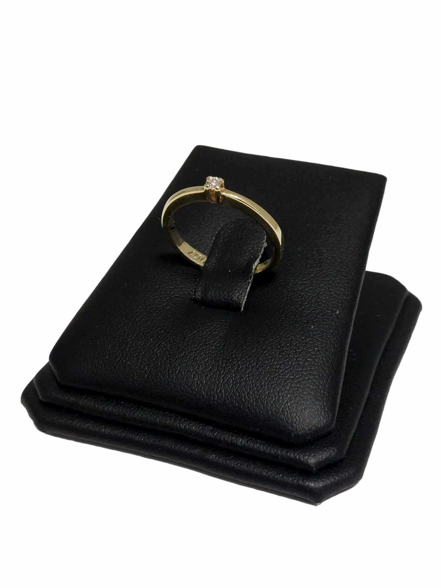 DELIKATNY ZŁOTY PIERŚCIONEK P.585 | Pierścionki, obrączki | Loombard.pl