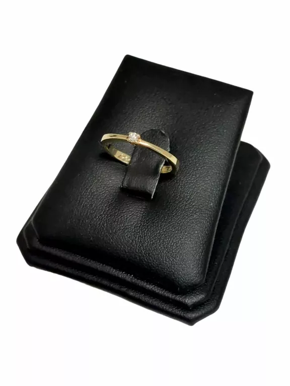 DELIKATNY ZŁOTY PIERŚCIONEK P.585 | Pierścionki, obrączki | Loombard.pl