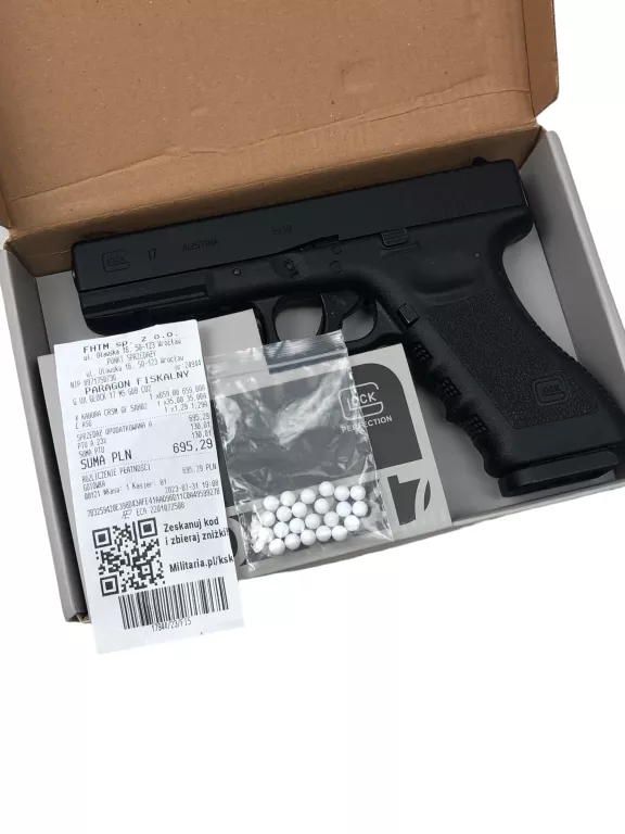 REPLIKA PISTOLET ASG GLOCK 17 / 6 MM | Pistolety i rewolwery | Loombard.pl