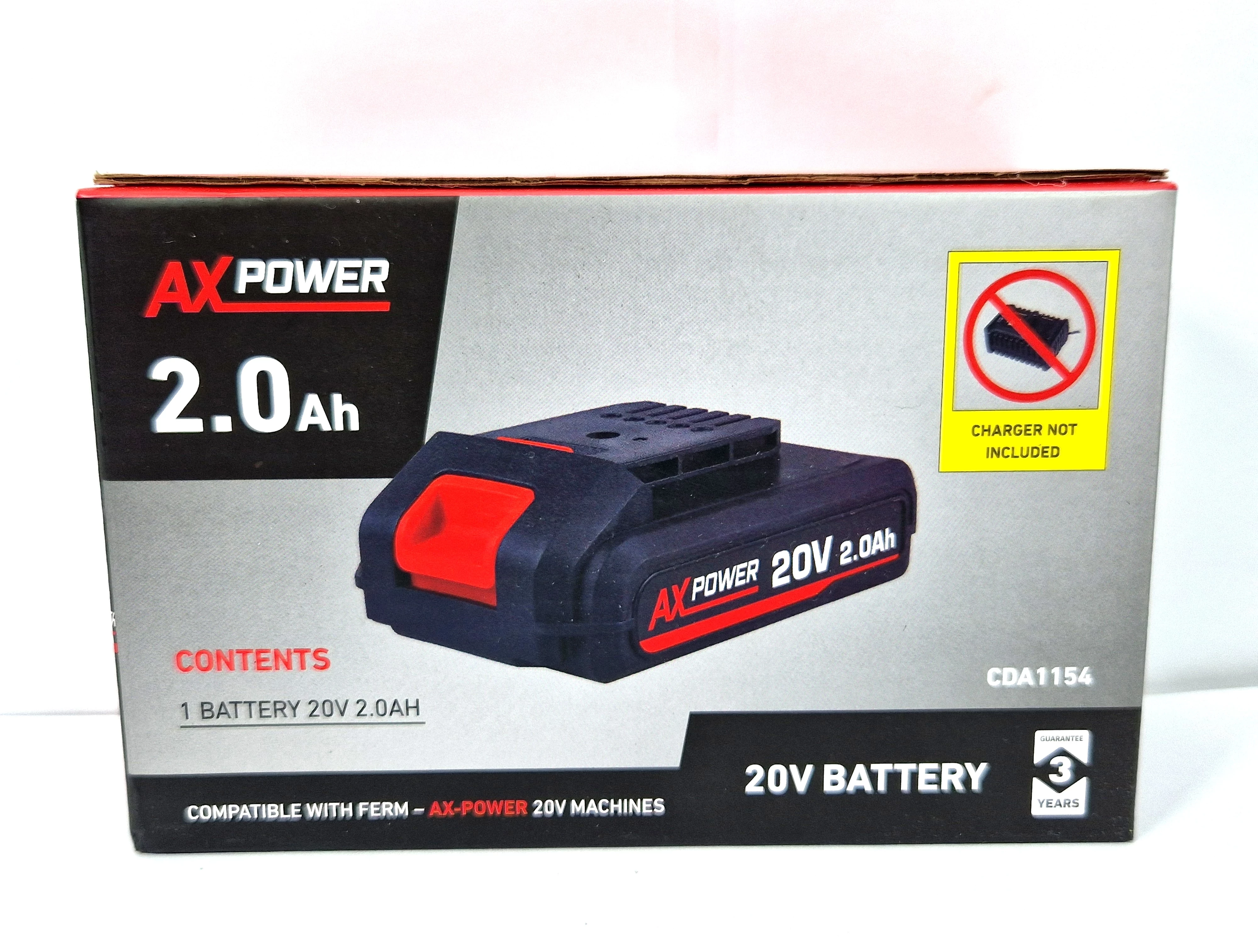 AKUMULATOR LI-ION AXPOWER 20 V 2 AH FERM | Akumulatory do elektronarzędzi | Loombard.pl